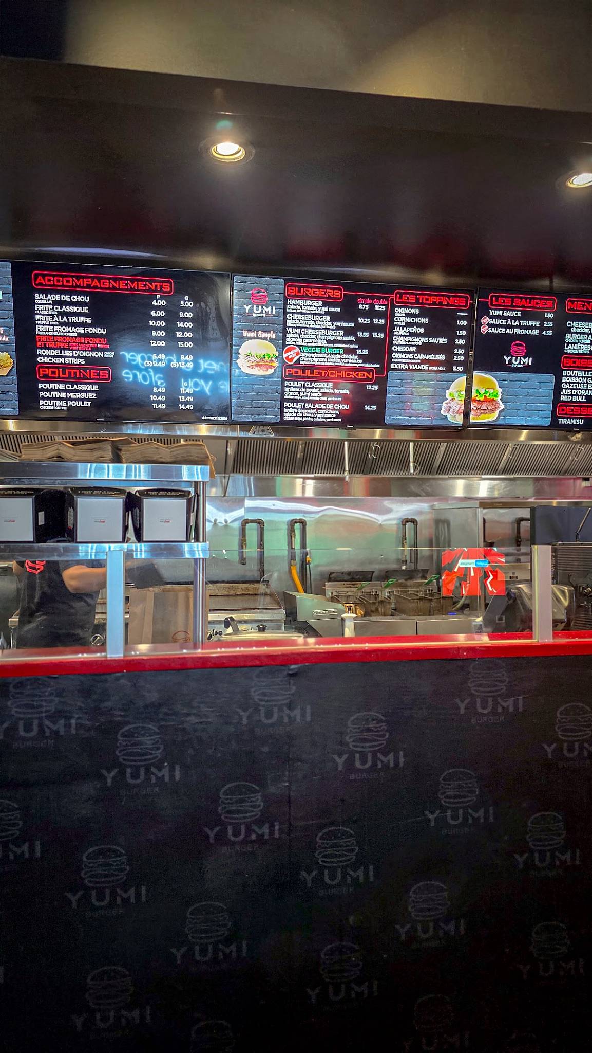 Carta del restaurante Yumi Burger - Rue Mackay, Montréal, Mackay St