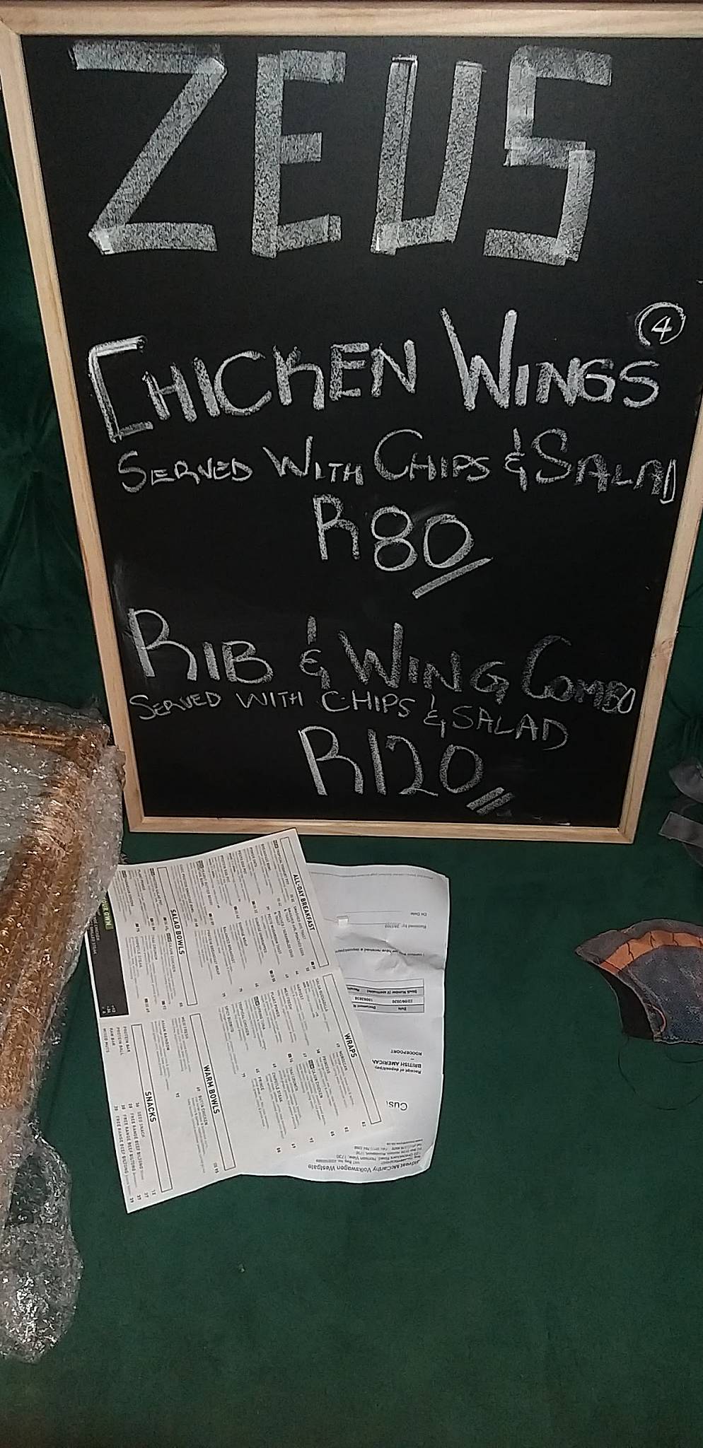 Menu at ZEUS Bar & Grill, Orange Farm