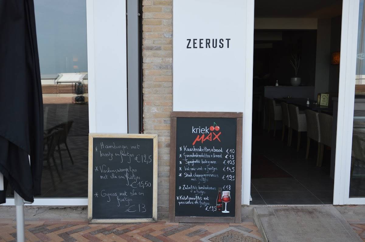 Speisekarte von brasserie-restaurant Zeerust, De Haan