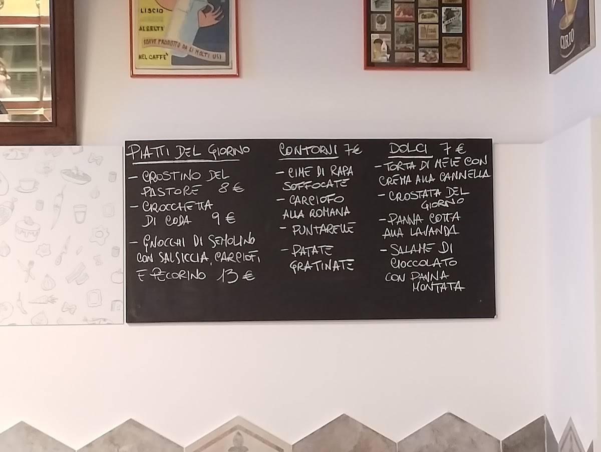 Menu da Osteria Sauli ristorante, Roma