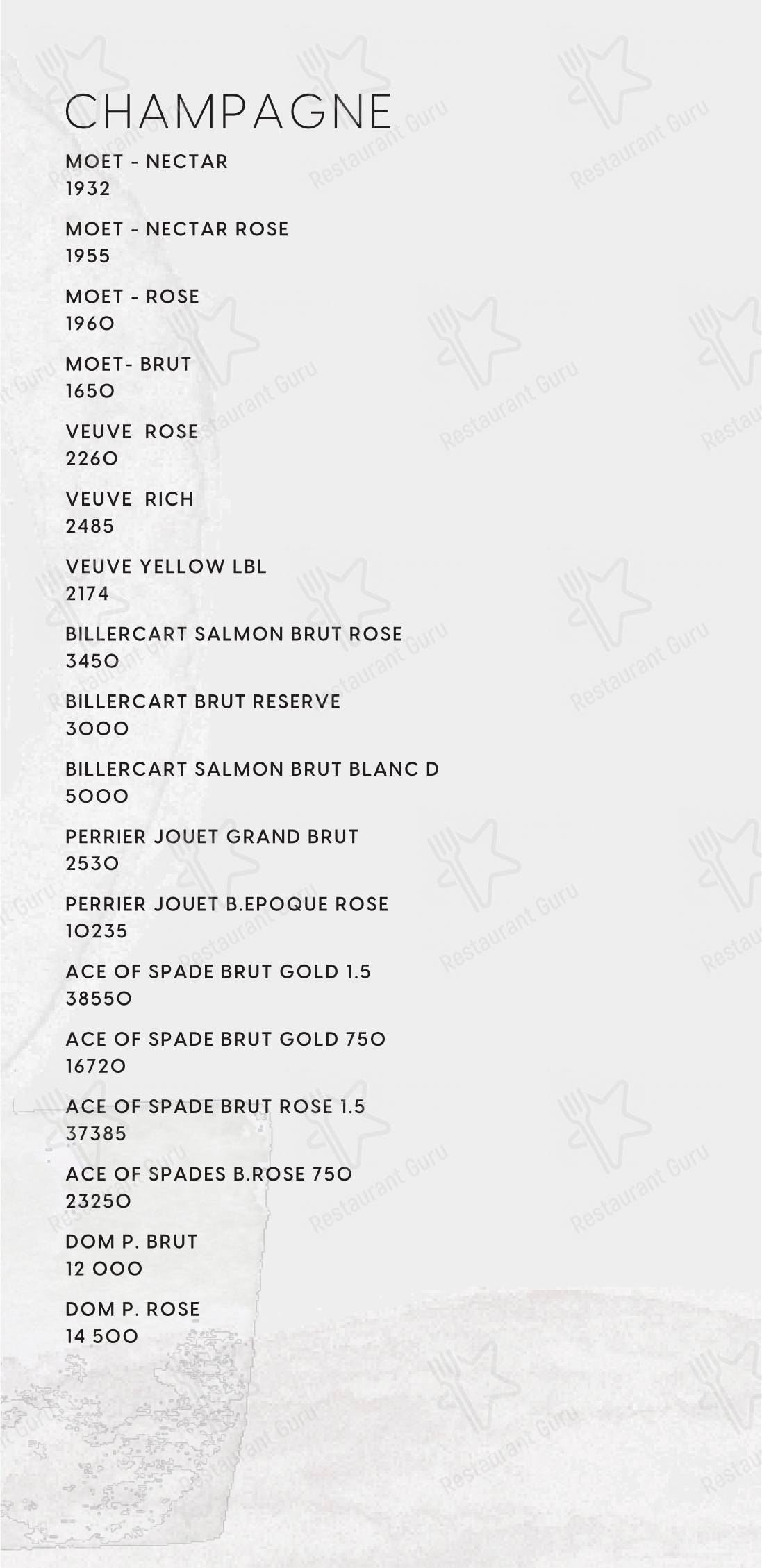 Menu at Solo Restaurant Sandton, Sandton