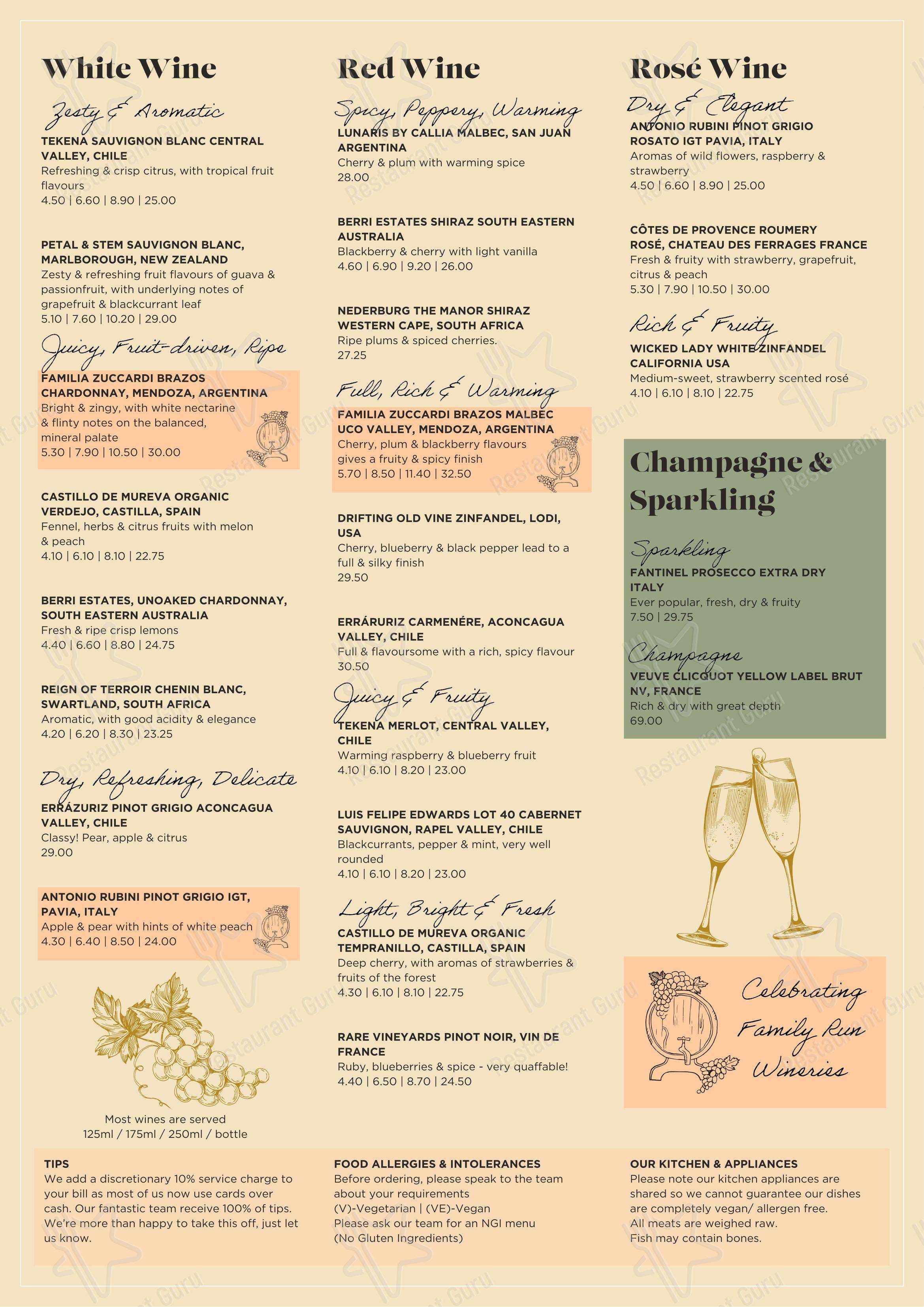 Menu at Spread Eagle pub & bar, Romiley, Hatherlow
