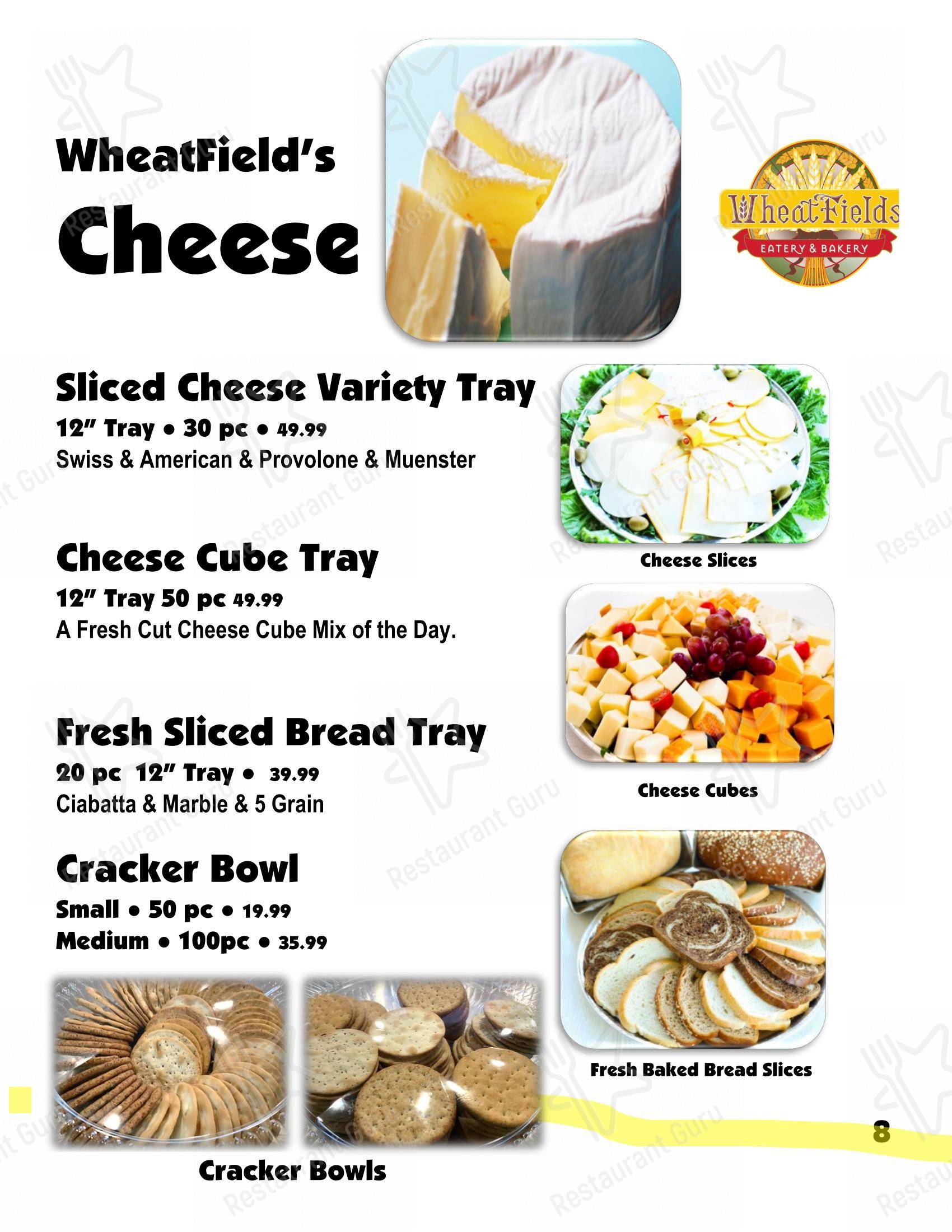 Menu at WheatFields Eatery & Bakery, Omaha, S 103rd St