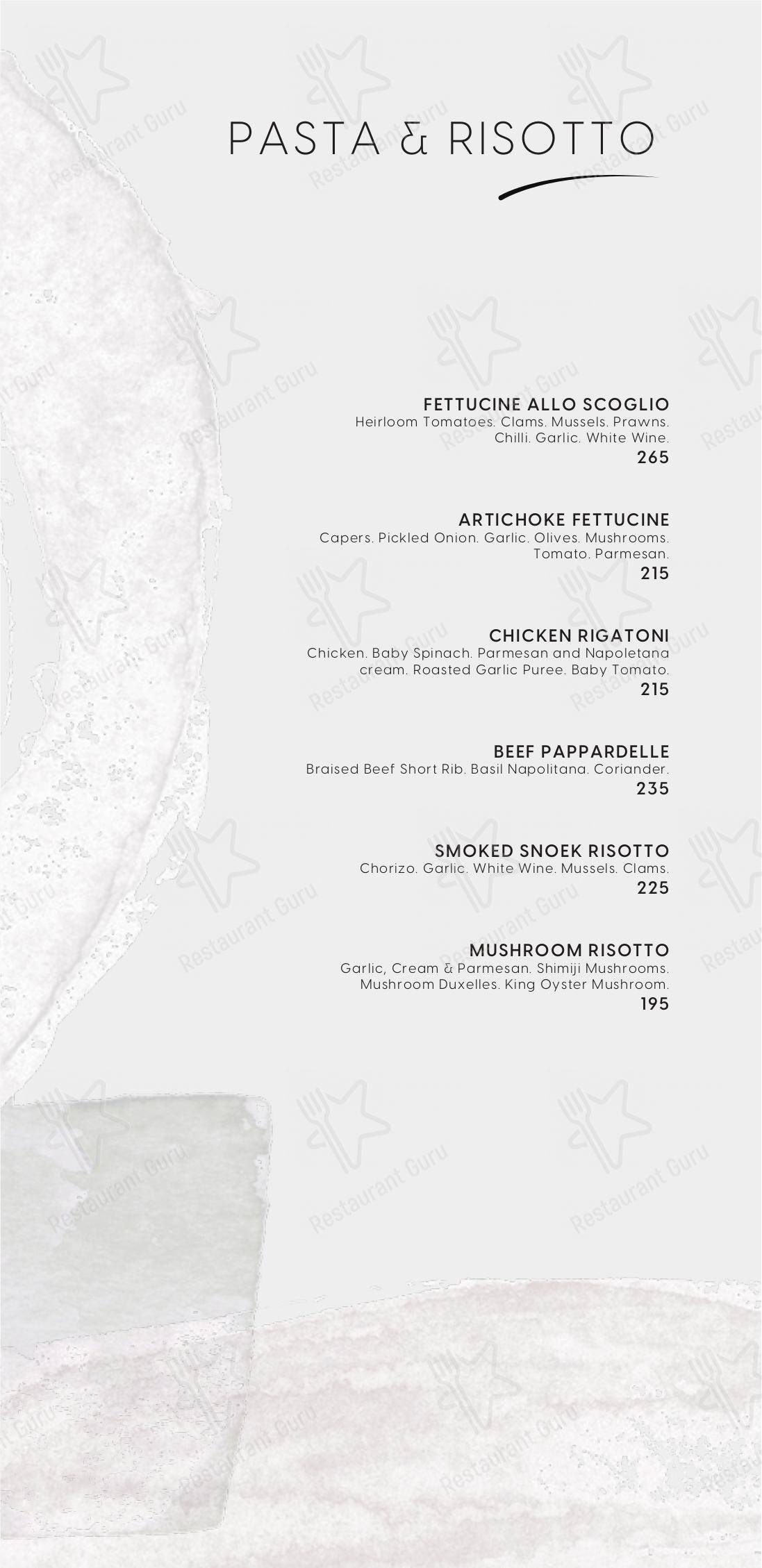 Menu at Solo Restaurant Sandton, Sandton