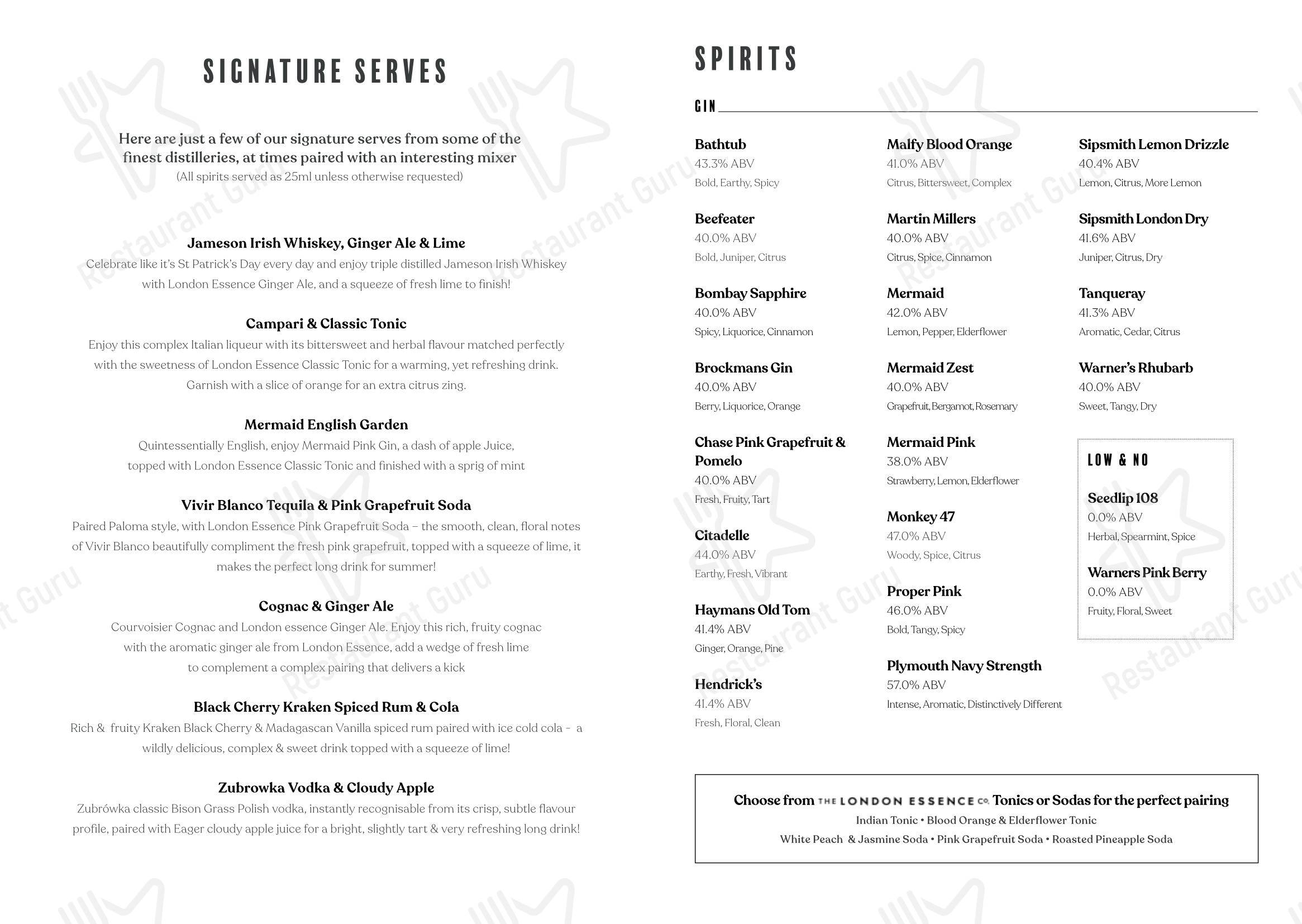 Menu at Brewhouse & Kitchen - Worthing pub & bar, Worthing