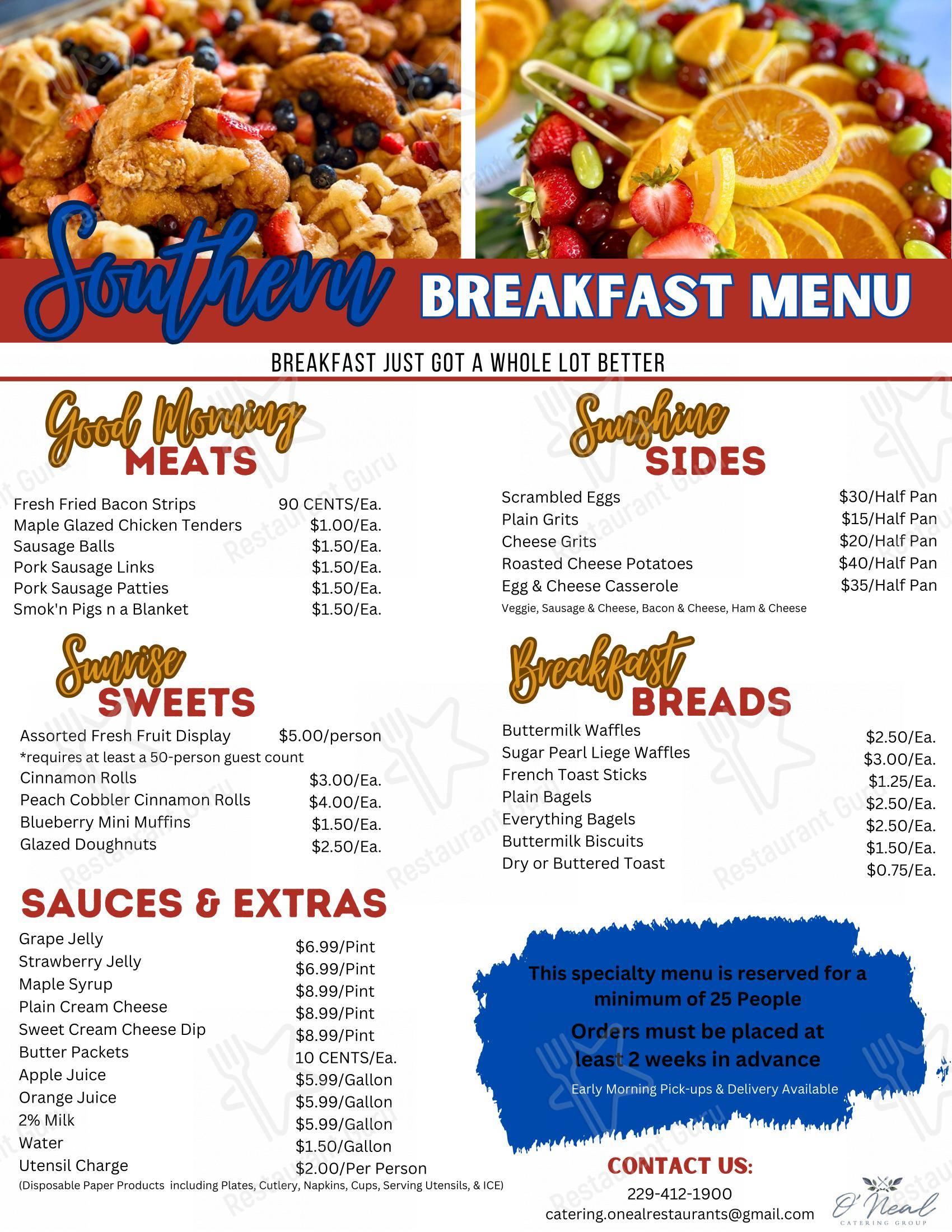Menu at Ole Times Country Buffet restaurant, Warner Robins, Russell Pkwy
