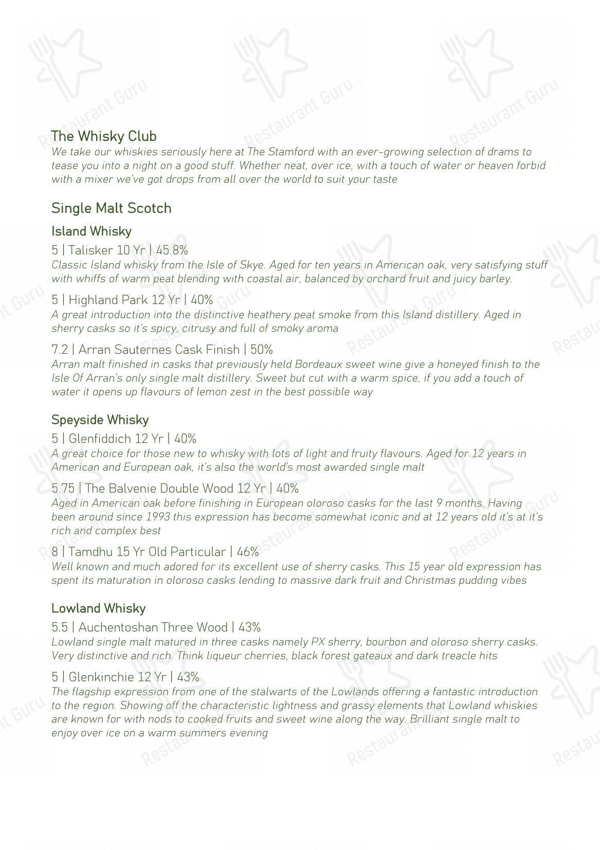 Menu at The Ugly Duckling restaurant, Altrincham