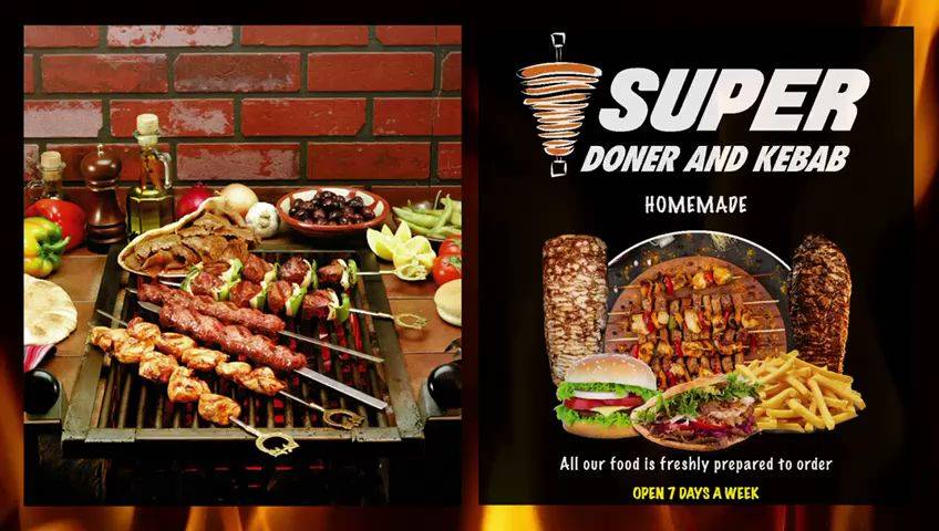 Menu at SUPER DONER AND KEBAB restaurant, Chelmsford
