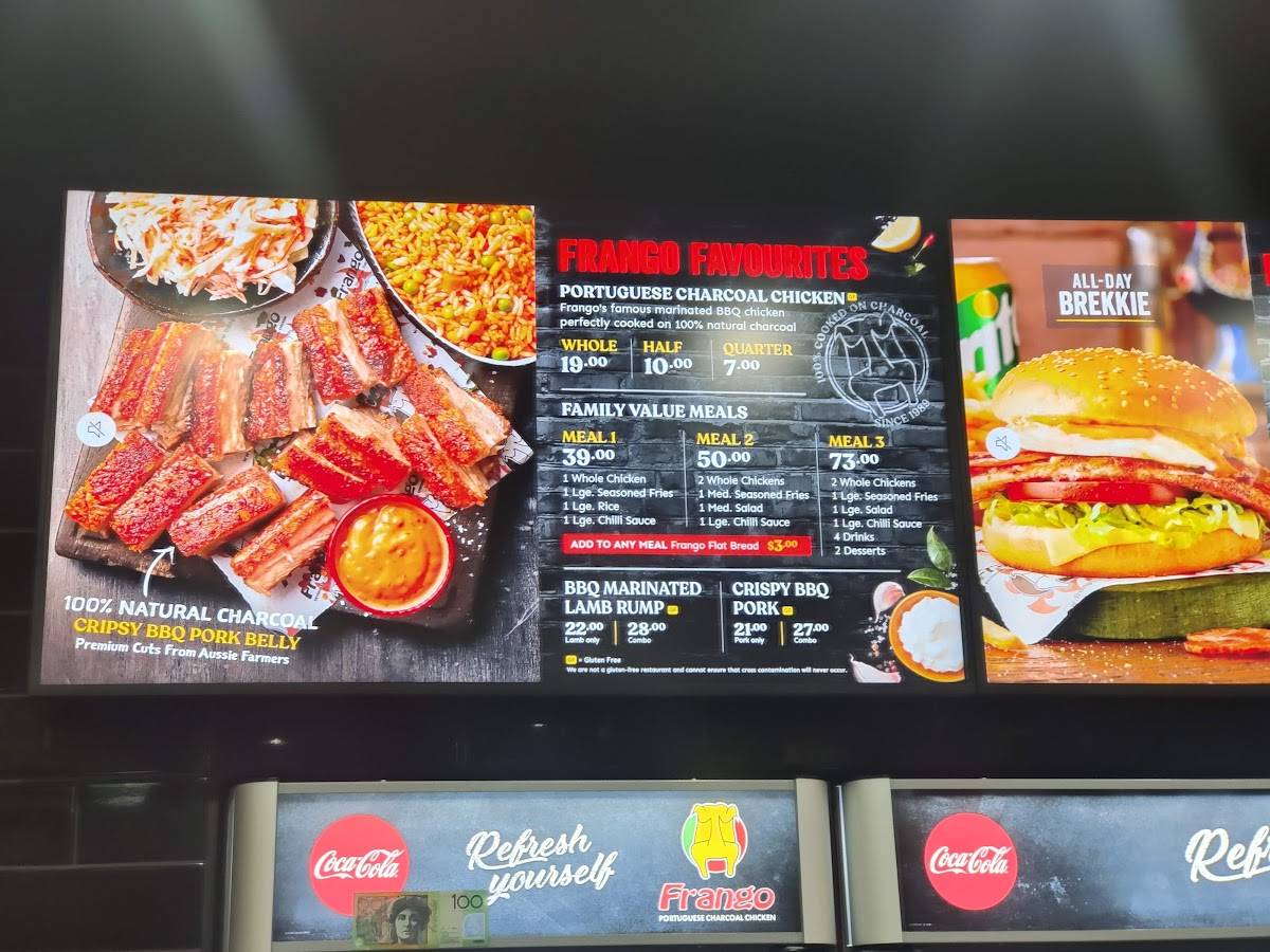 Menu at Frango Marsden Park, Marsden Park