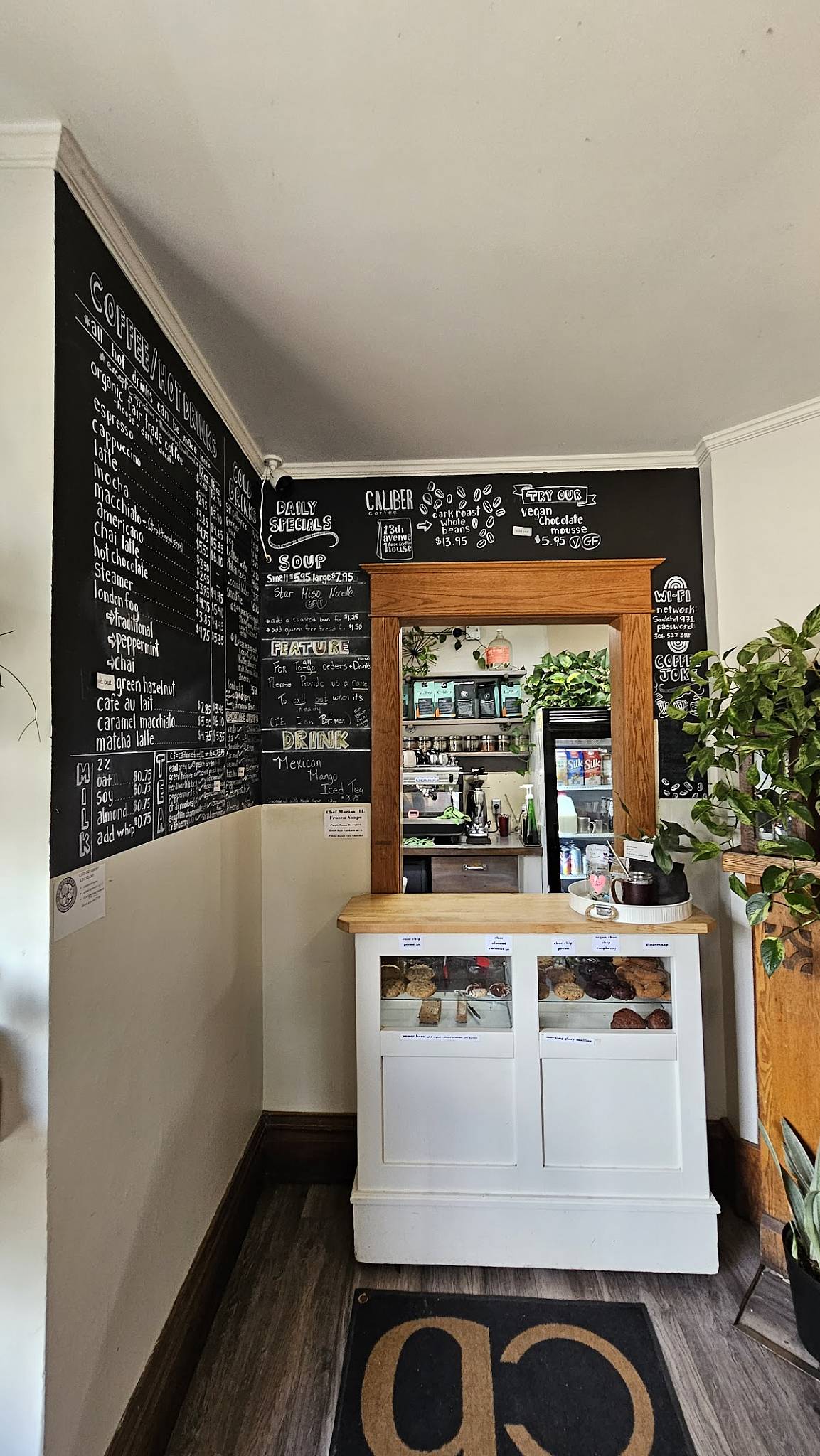 Menu at 13th Avenue Food and Coffee House, Regina