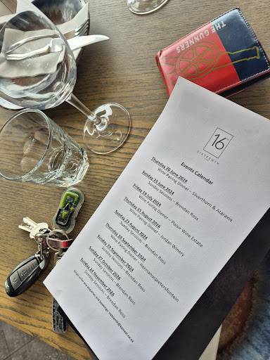 Menu at 16th by KOI restaurant, Pretoria