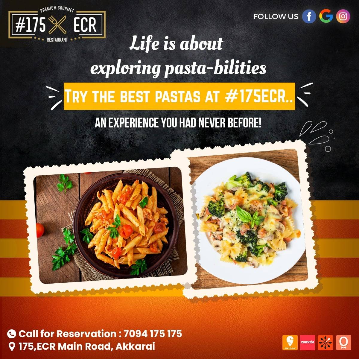 Menu at #175 ECR Restaurant, Chennai