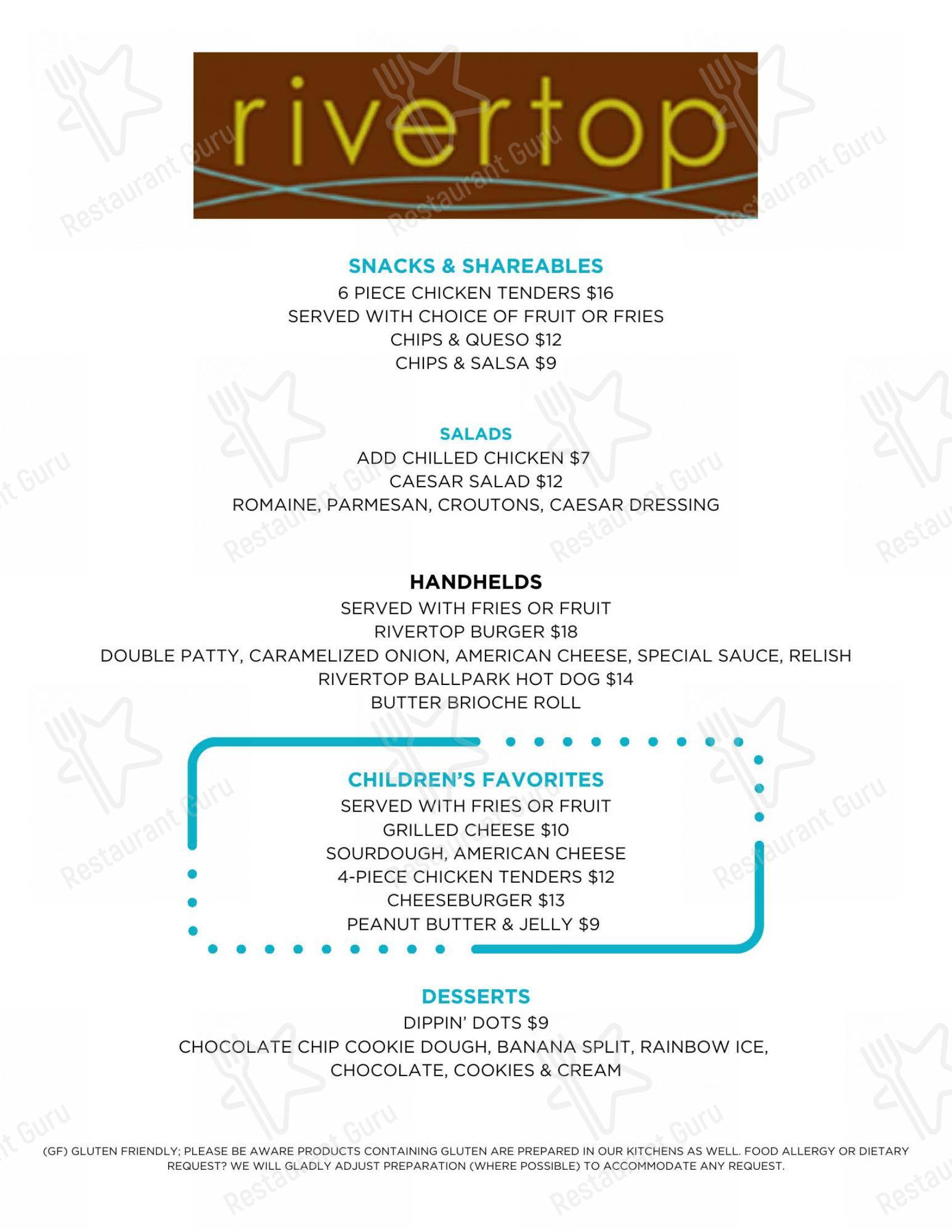 Menu at 18 Oaks steakhouse, San Antonio, Resort Pkwy