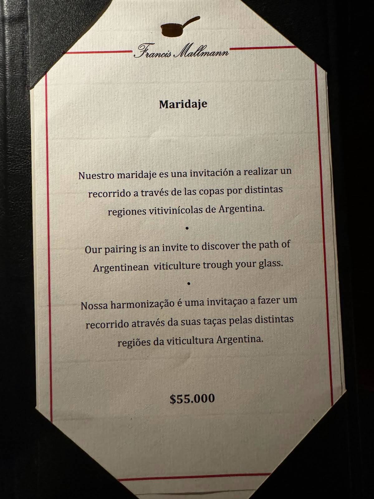 Menu at 1884 Restaurant, Godoy Cruz