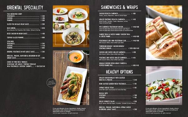 Menu at 24/7 Gallery Cafe - Hyatt Place, Pune