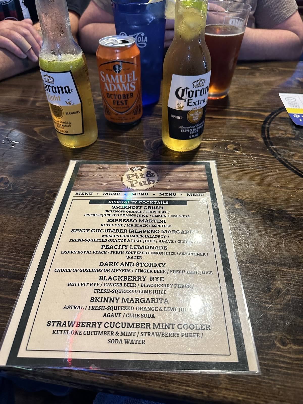 Menu at 28th St. Pit-n-Pub, Ocean City
