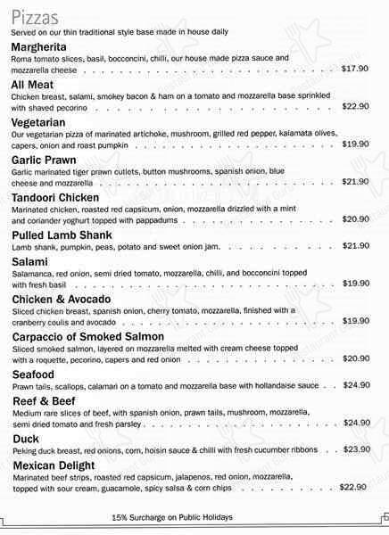 Menu at 3 Sixty Restaurant Bar The Grand Hotel, Labrador