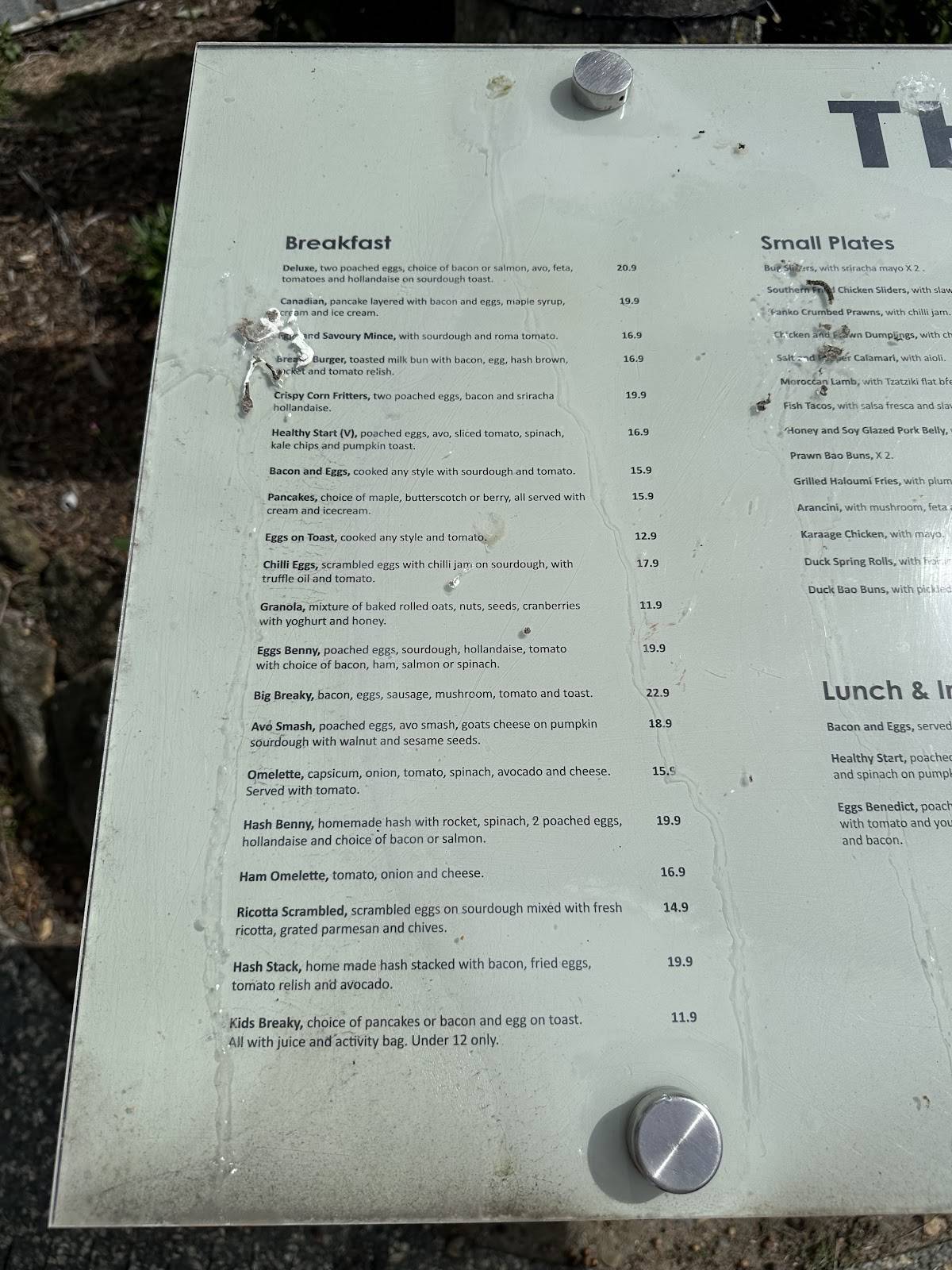 Menu at 3 Sixty Restaurant Bar The Grand Hotel, Labrador