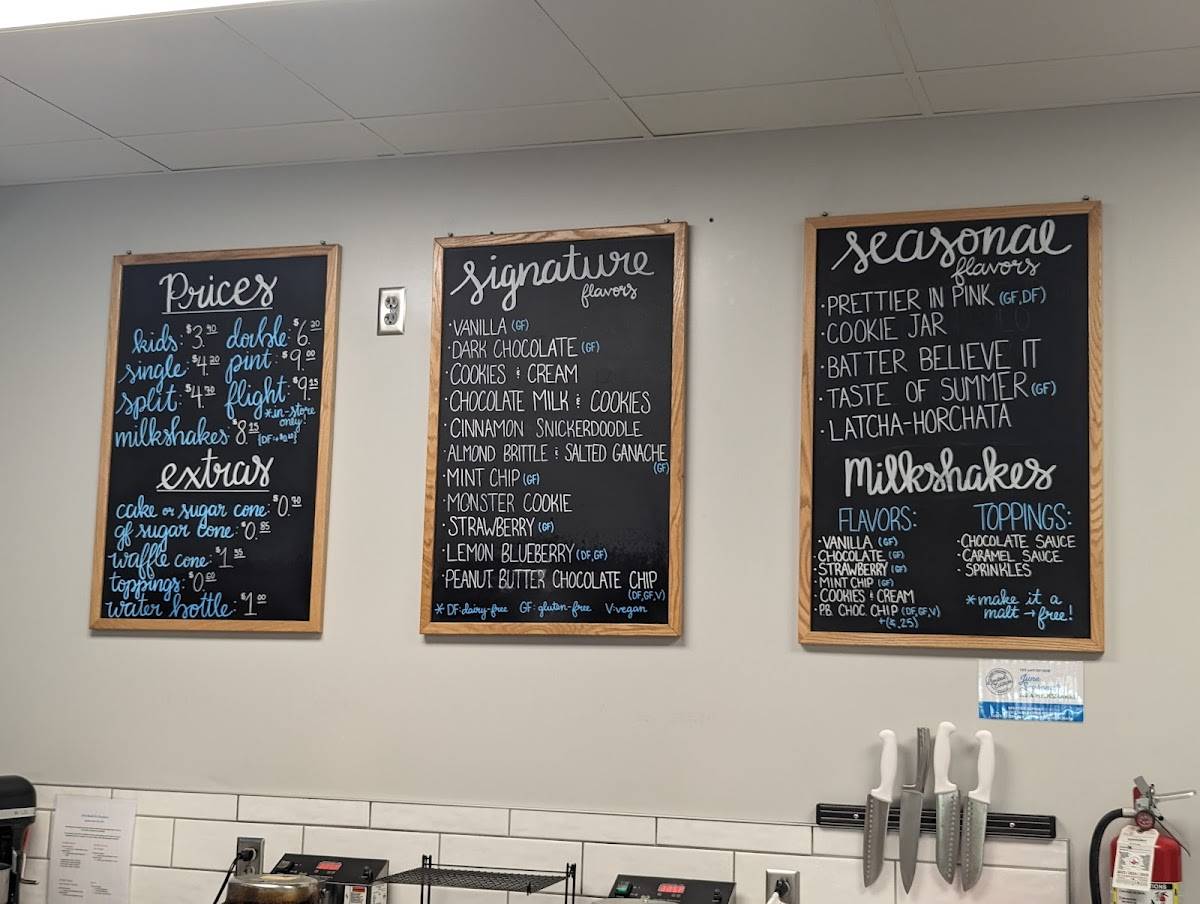 Menu at (402) Creamery at Telegraph, Lincoln