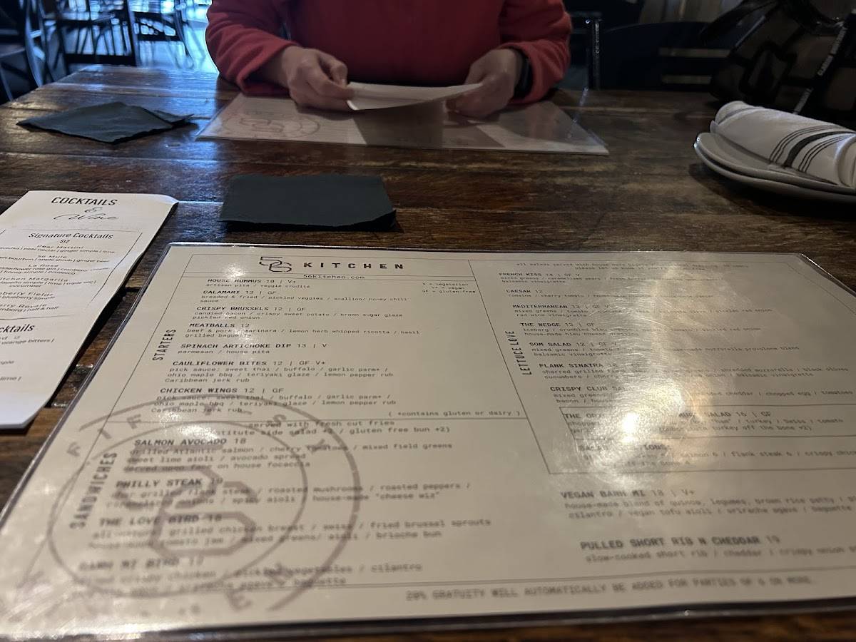 Menu at 56 Kitchen - Solon pub & bar, Solon, Aurora Rd