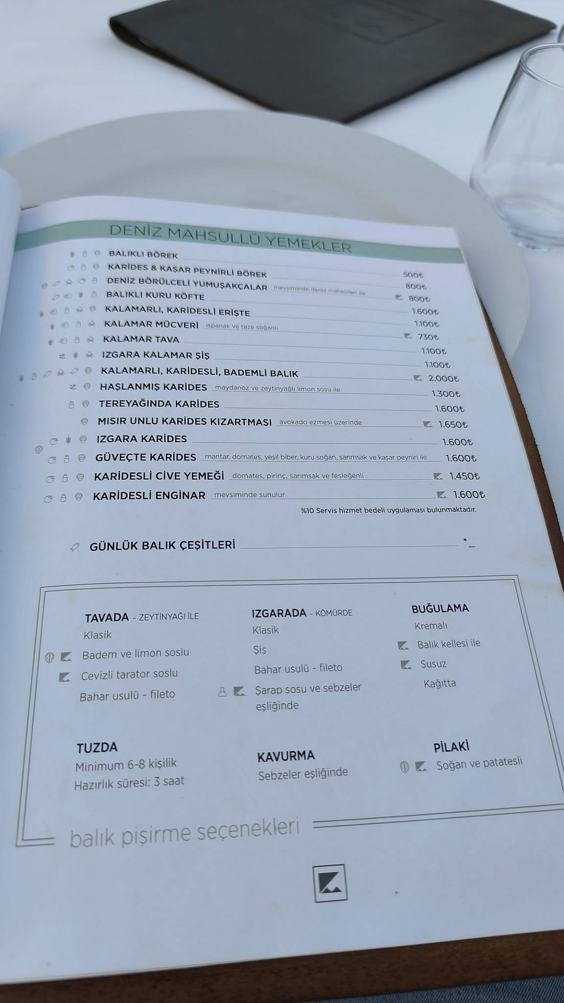 Menu at 7 Mehmet, Antalya, Meltem Mahallesi