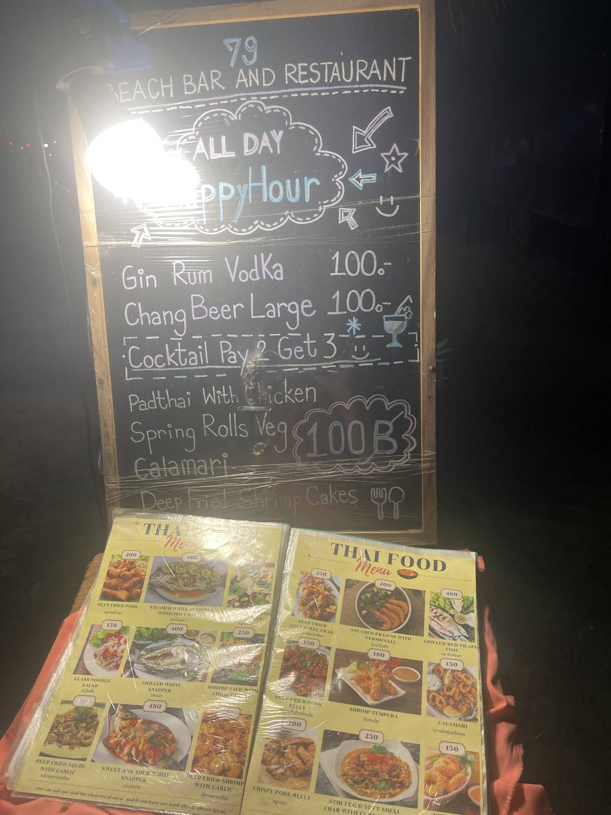 Menu at 79 Beach Bar & Restaurant, Nong Thale