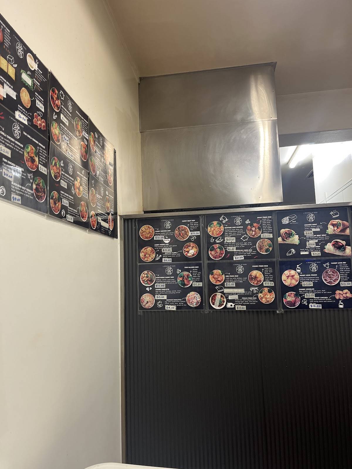 Menu at A Spoonful of Sauce restaurant, Bundaberg Central