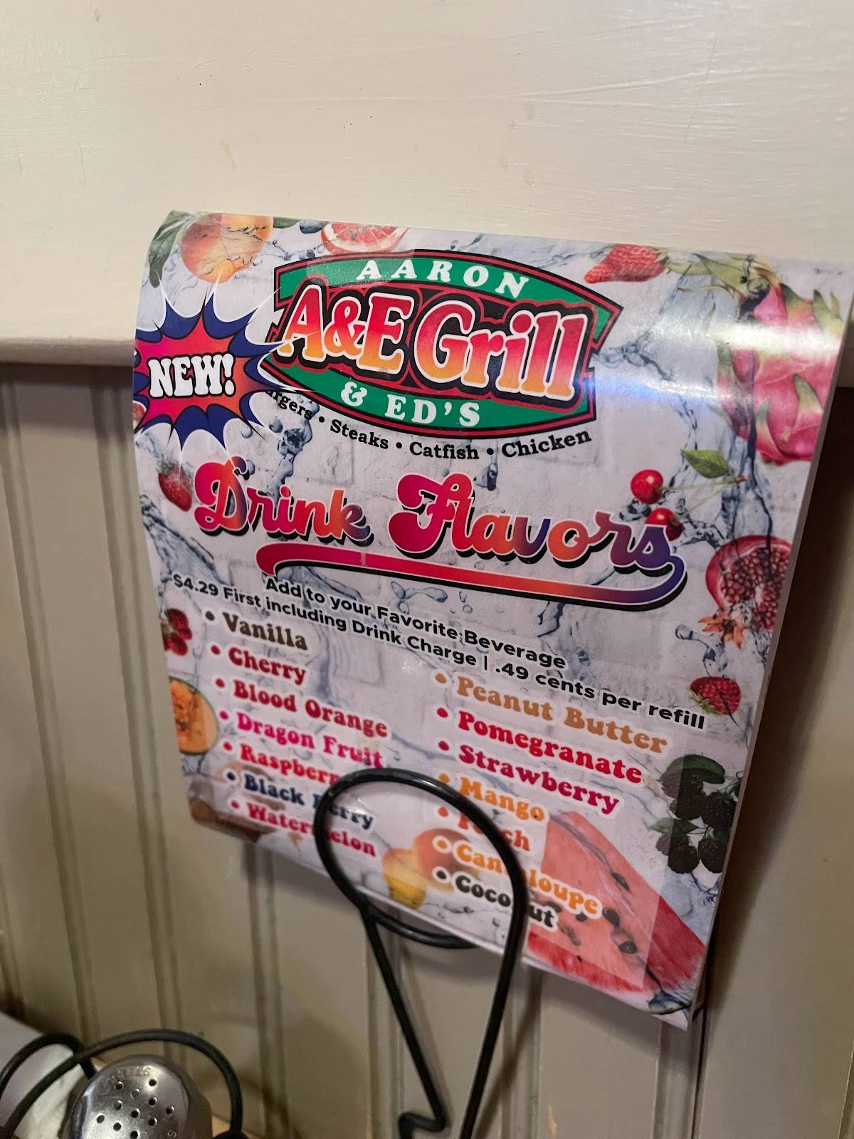 Menu at A & E Grill steakhouse, Chickasha