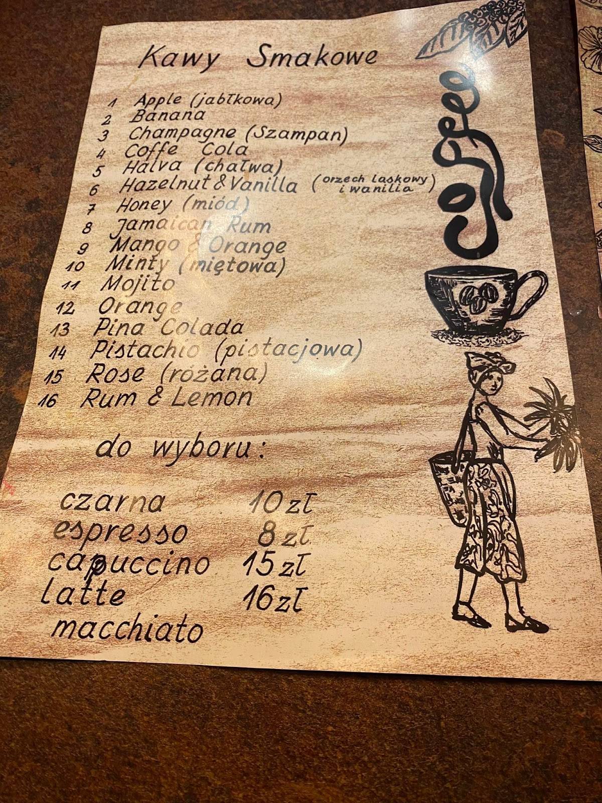 Menu at AMAZONIA Green Cafe, Poznań