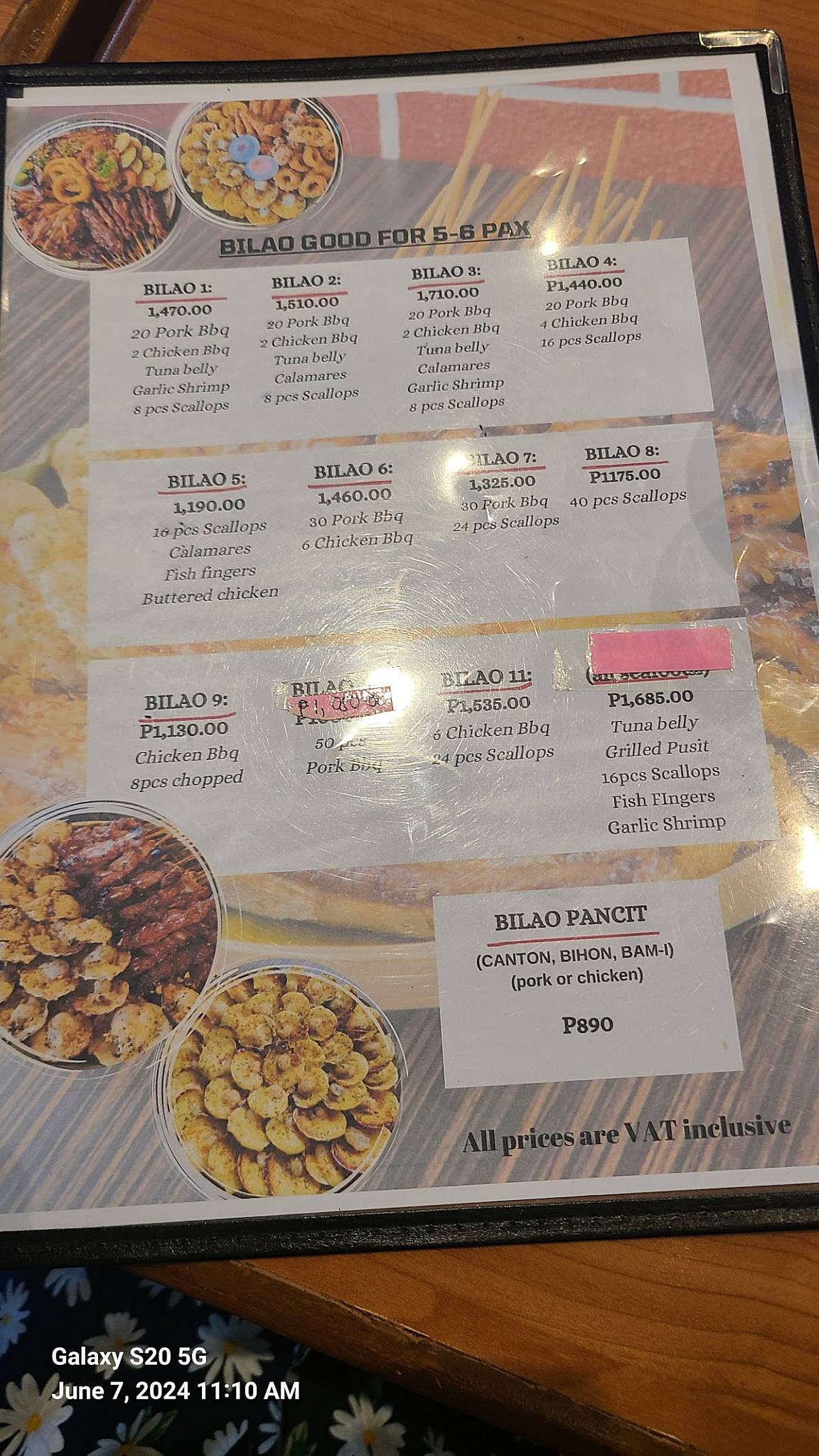 Menu at AMELING'S SEAFOOD AND GRILL BBQ, Davao City