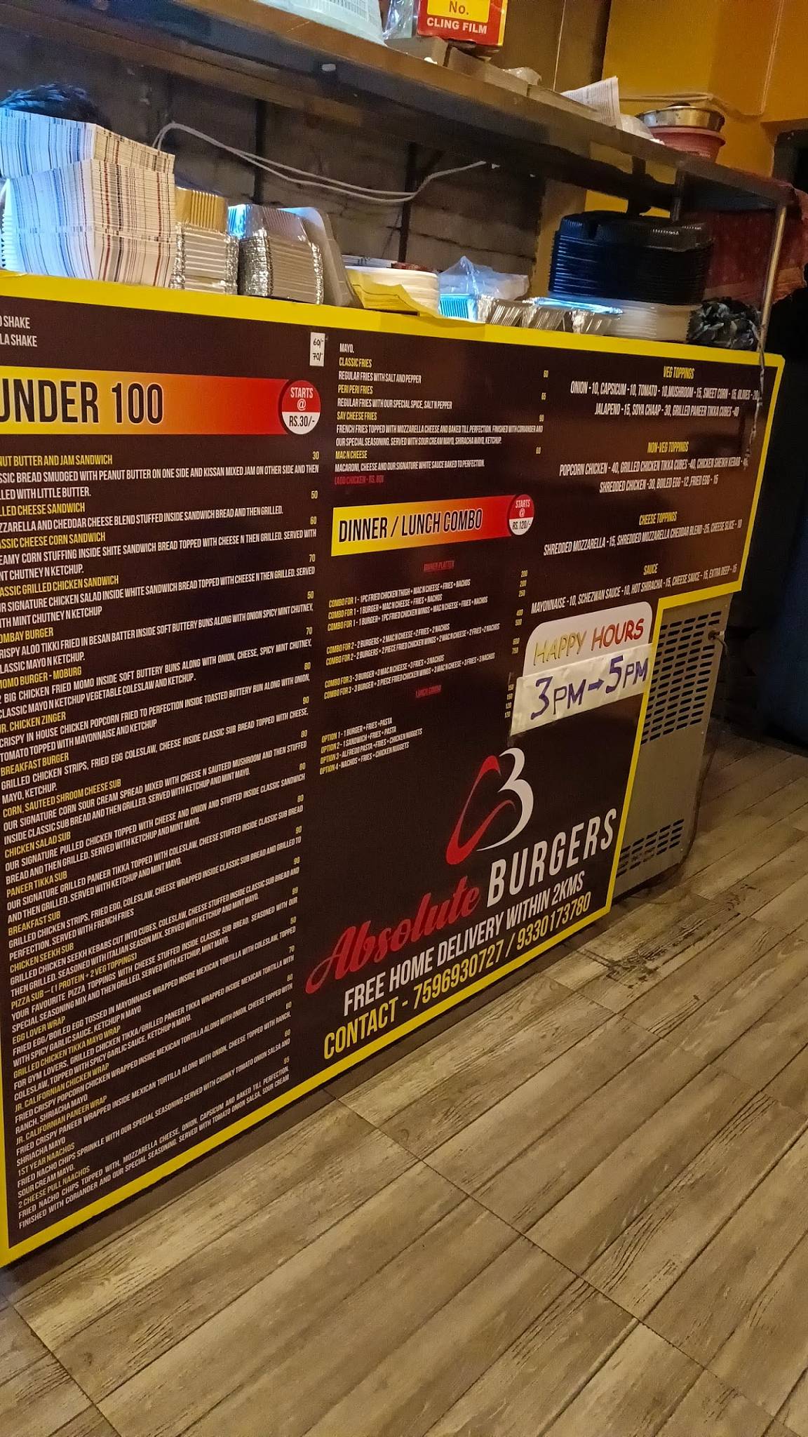 Menu at Absolute Burgers - Best Burgers in kolkata Nachos,Say cheese ...