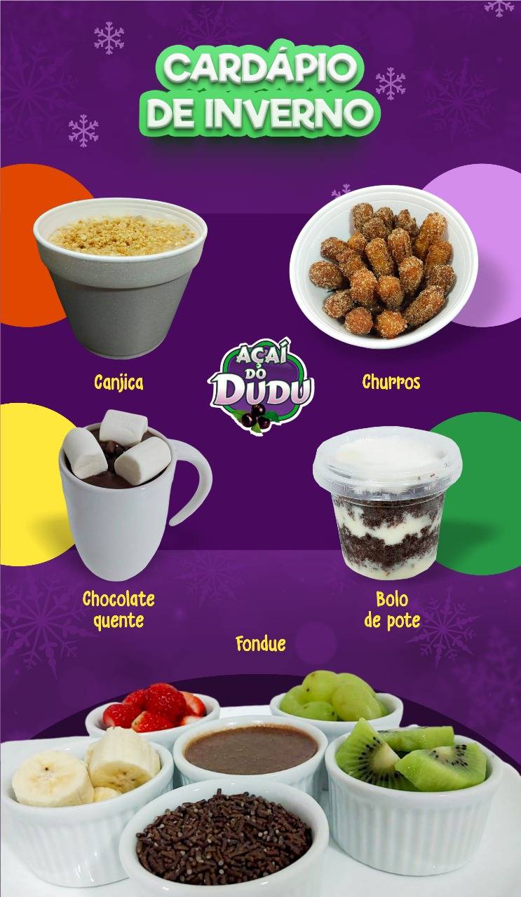 Menu em Açaí Do Dudu, Tocantins
