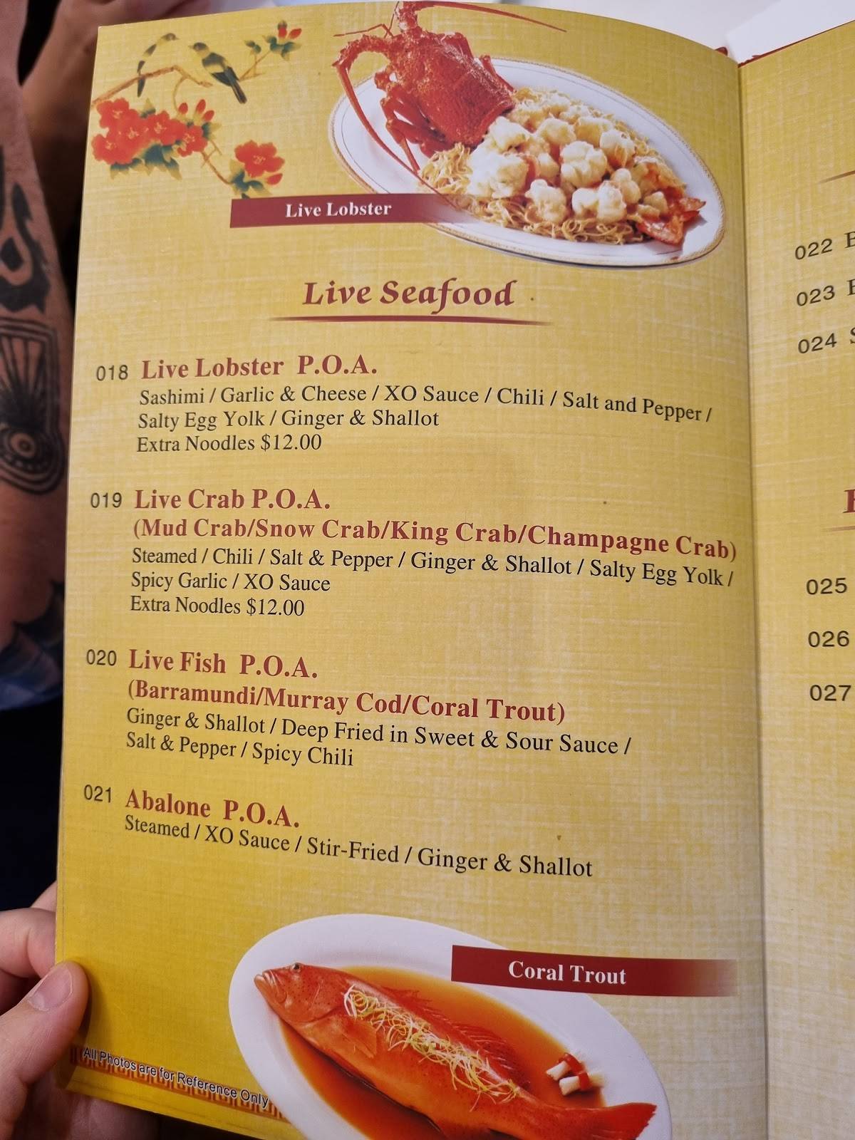Menu at Kingdom Chinese Restaurant 東海海鮮酒家, Adelaide