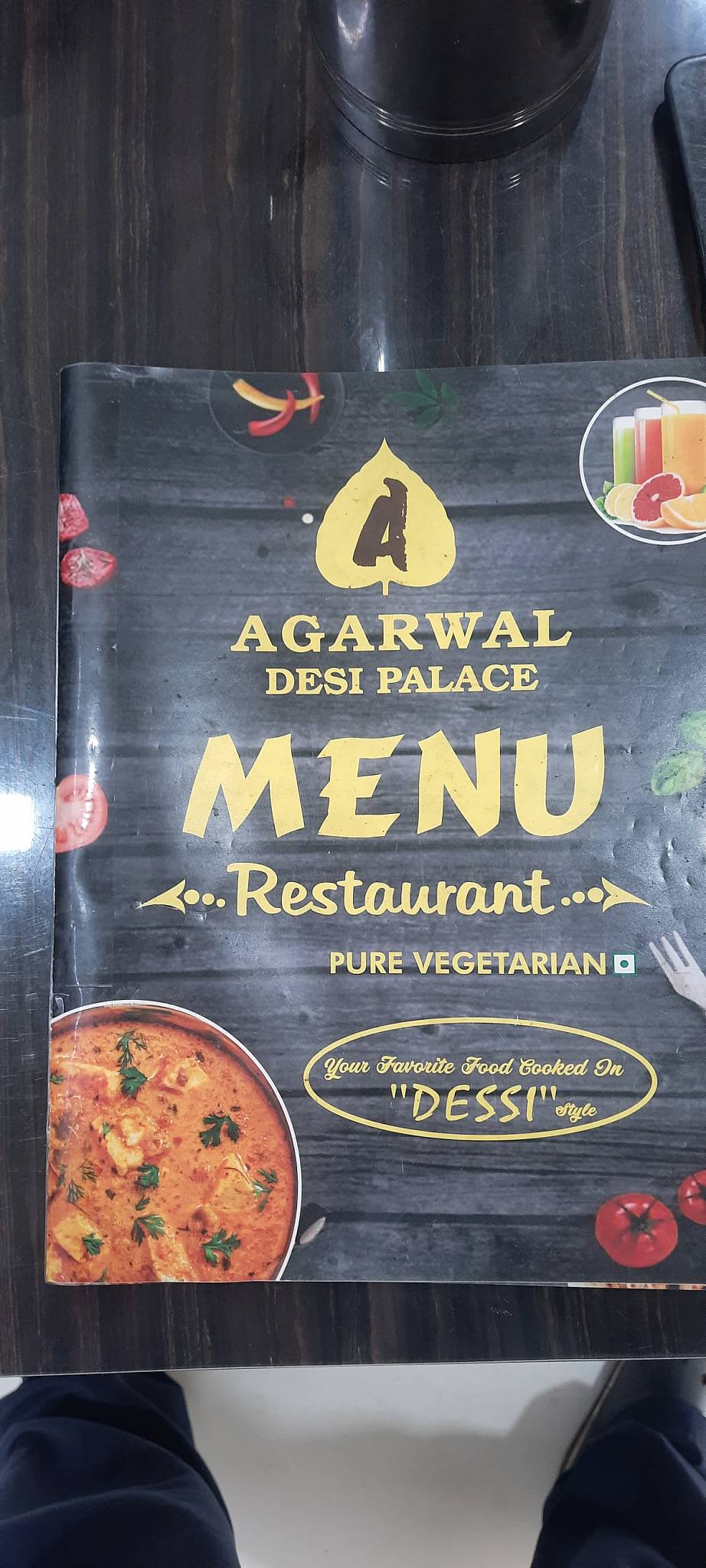 Menu at Agarwal desi palace, Chennai