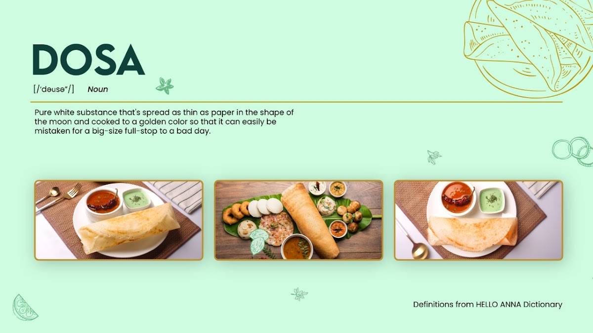 Menu at Hello Anna (Best in South indian), Agra
