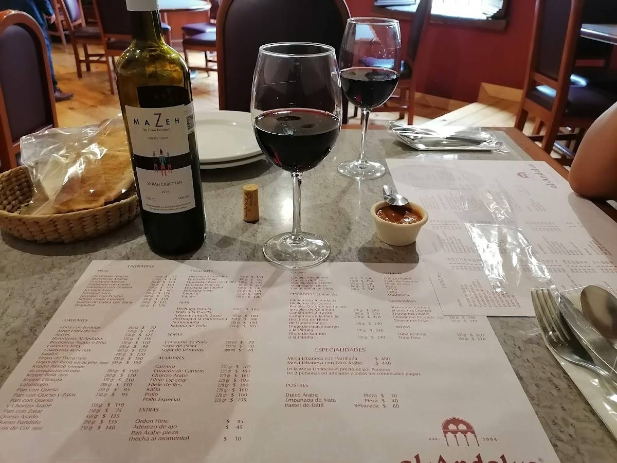 Carta del restaurante Al Andalus, Ciudad del México, Mesones 171 Nueva ...