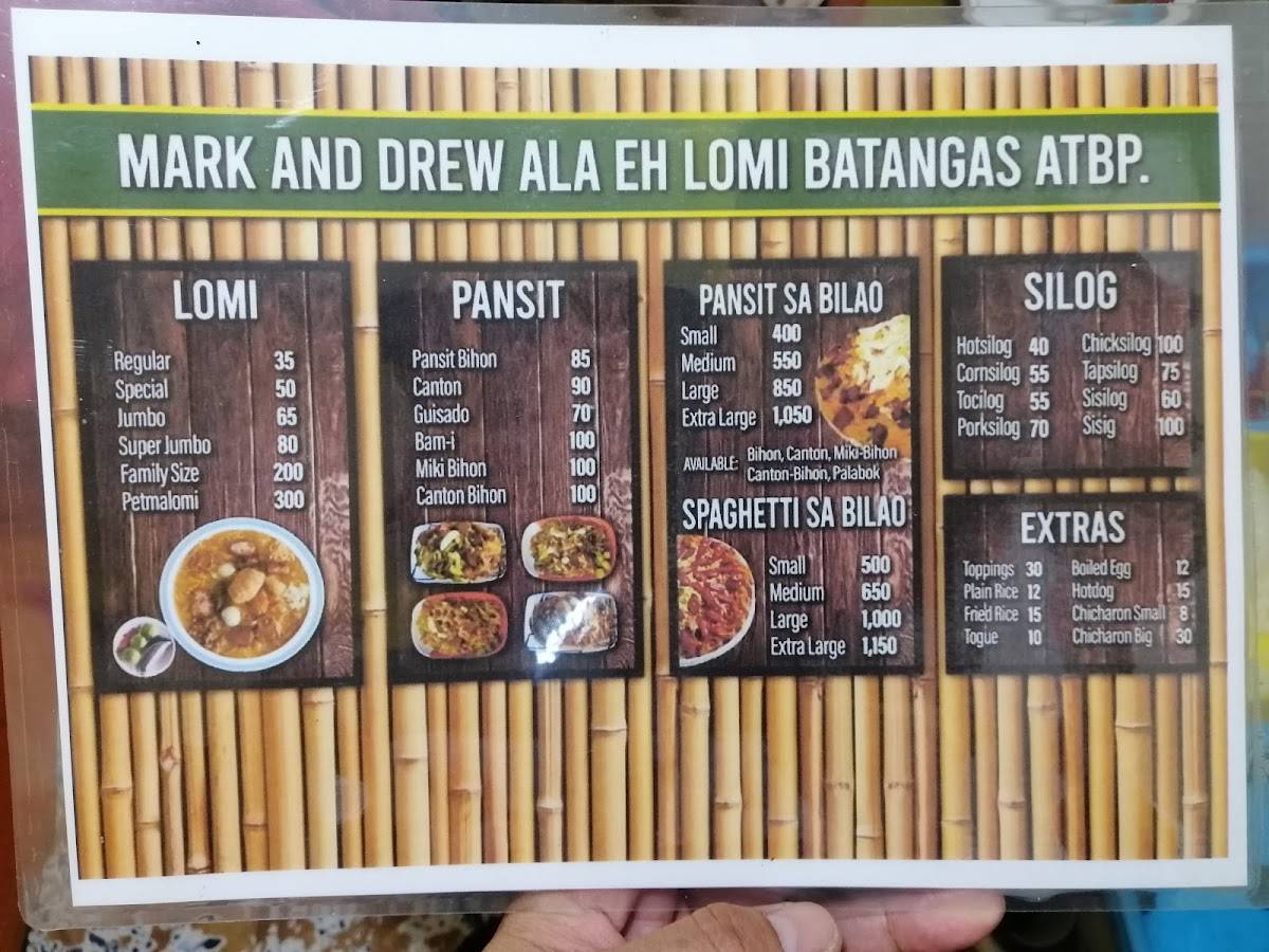 Menu at Ala eh Authentic Lomi Batangas - Bulihan restaurant, Silang