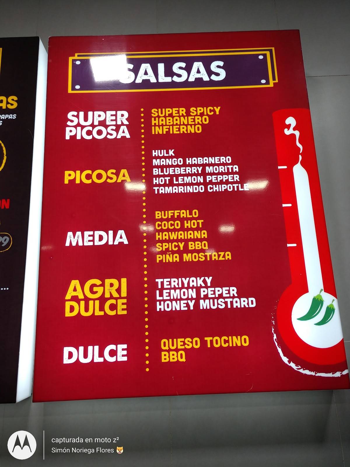 Menu at Alabama Fried Chicken restaurant, Ciudad Juarez, Ejercito y