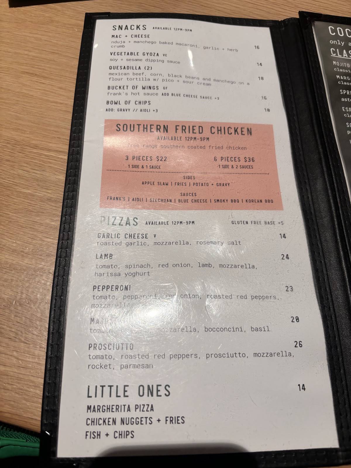 Menu at Astor Hotel Albury pub & bar, Albury