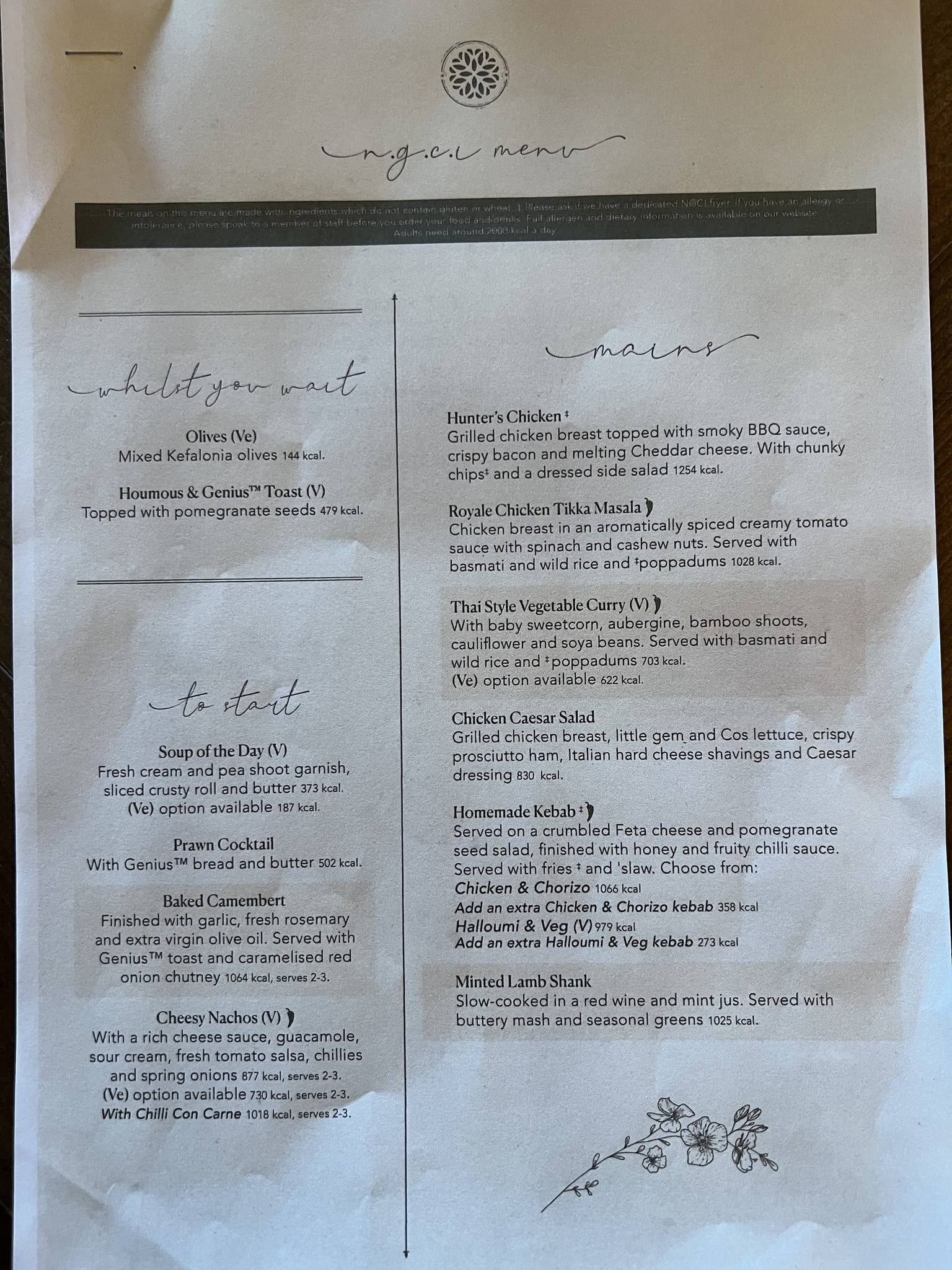 Menu at Old Irish Harp pub & bar, Walsall