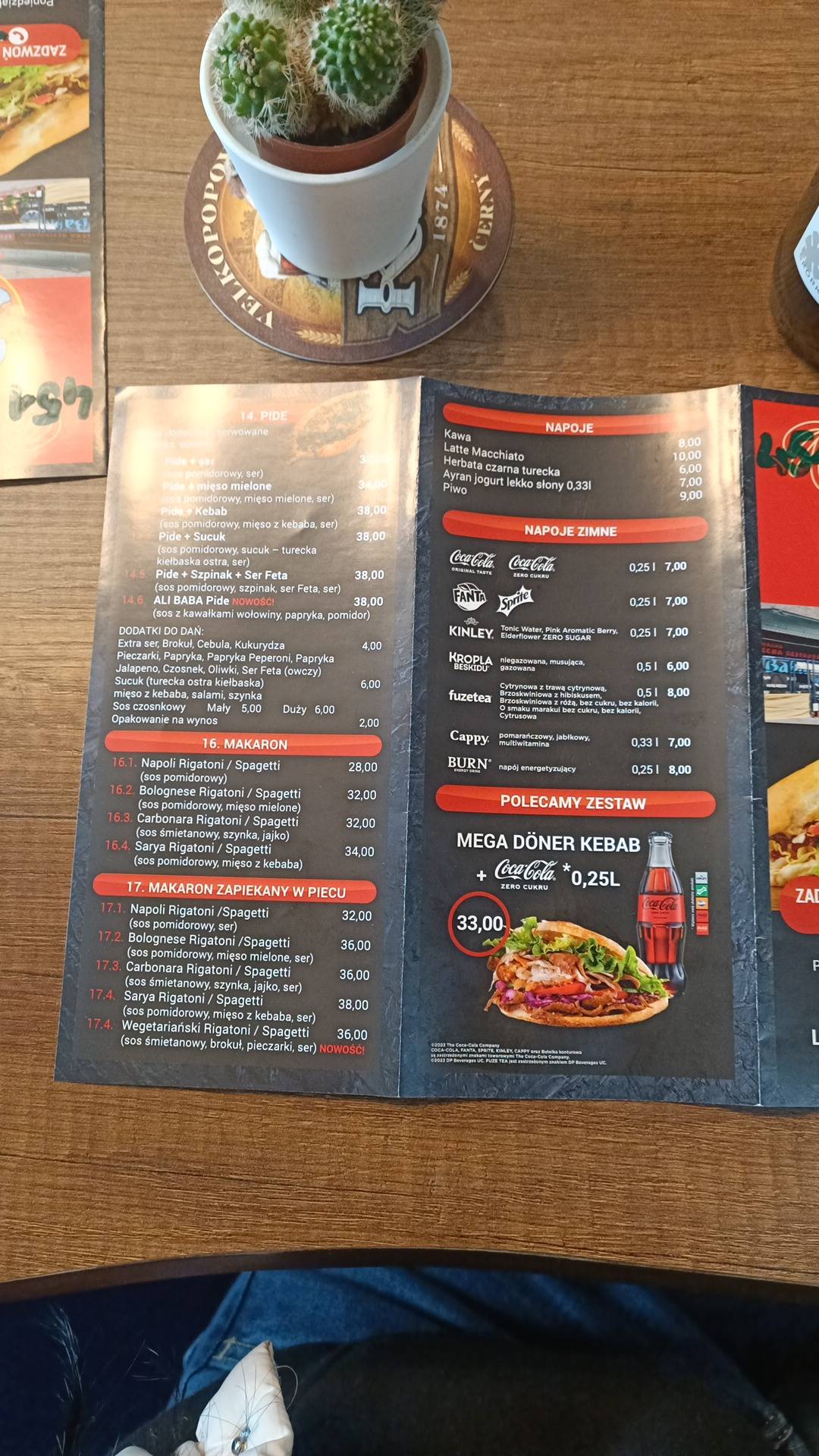 Menu at Ali Baba Kebab House restaurant, Gryfów Śląski