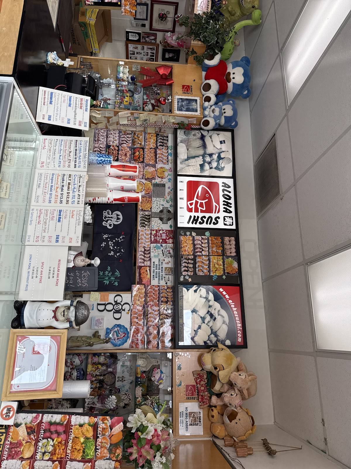 Menu at Aloha Sushi Airport restaurant, Honolulu, N Nimitz Hwy #105