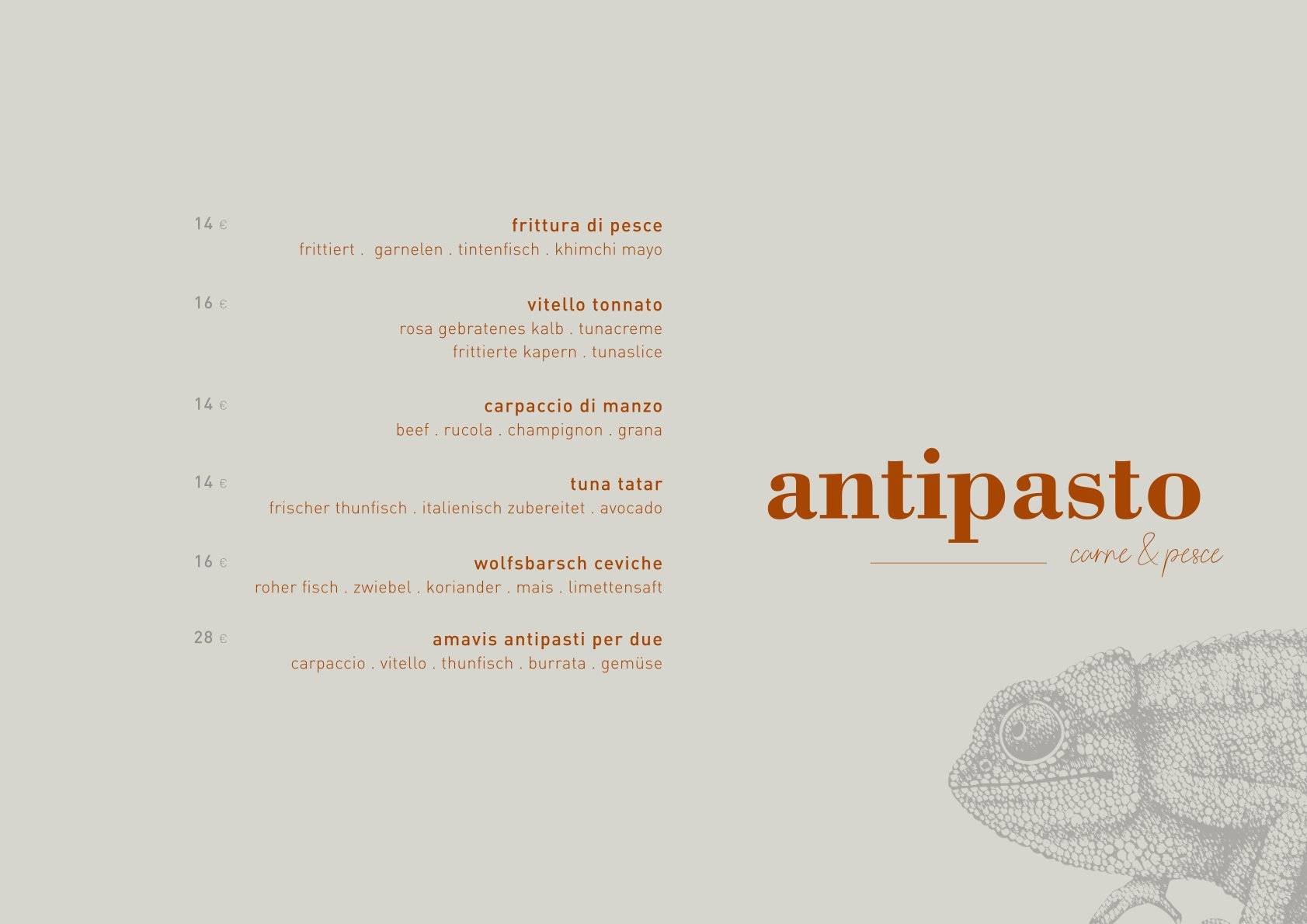Speisekarte von Amavi restaurant, Göttingen