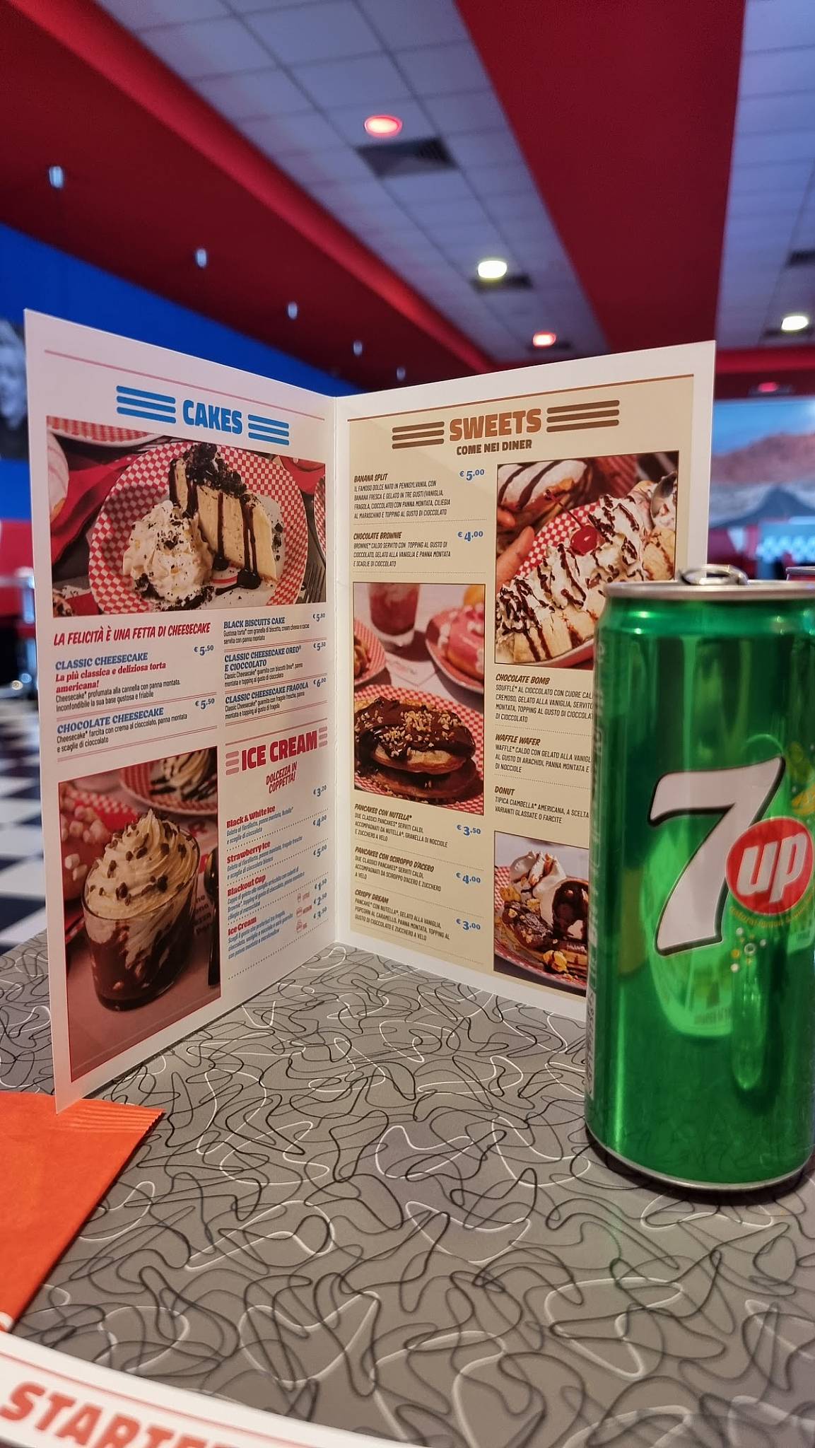 Speisekarte von America Graffiti restaurant, Castenedolo
