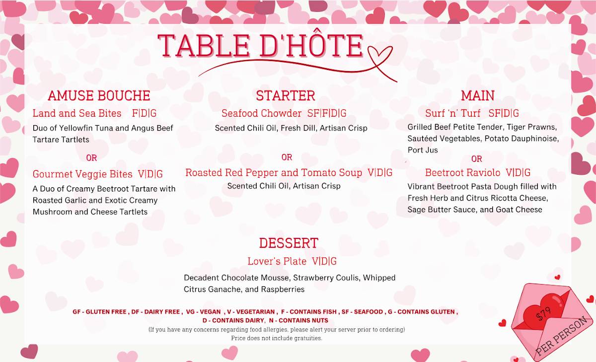 Menu at Anchor & Ore restaurant, Thunder Bay, Sleeping Giant Pkwy