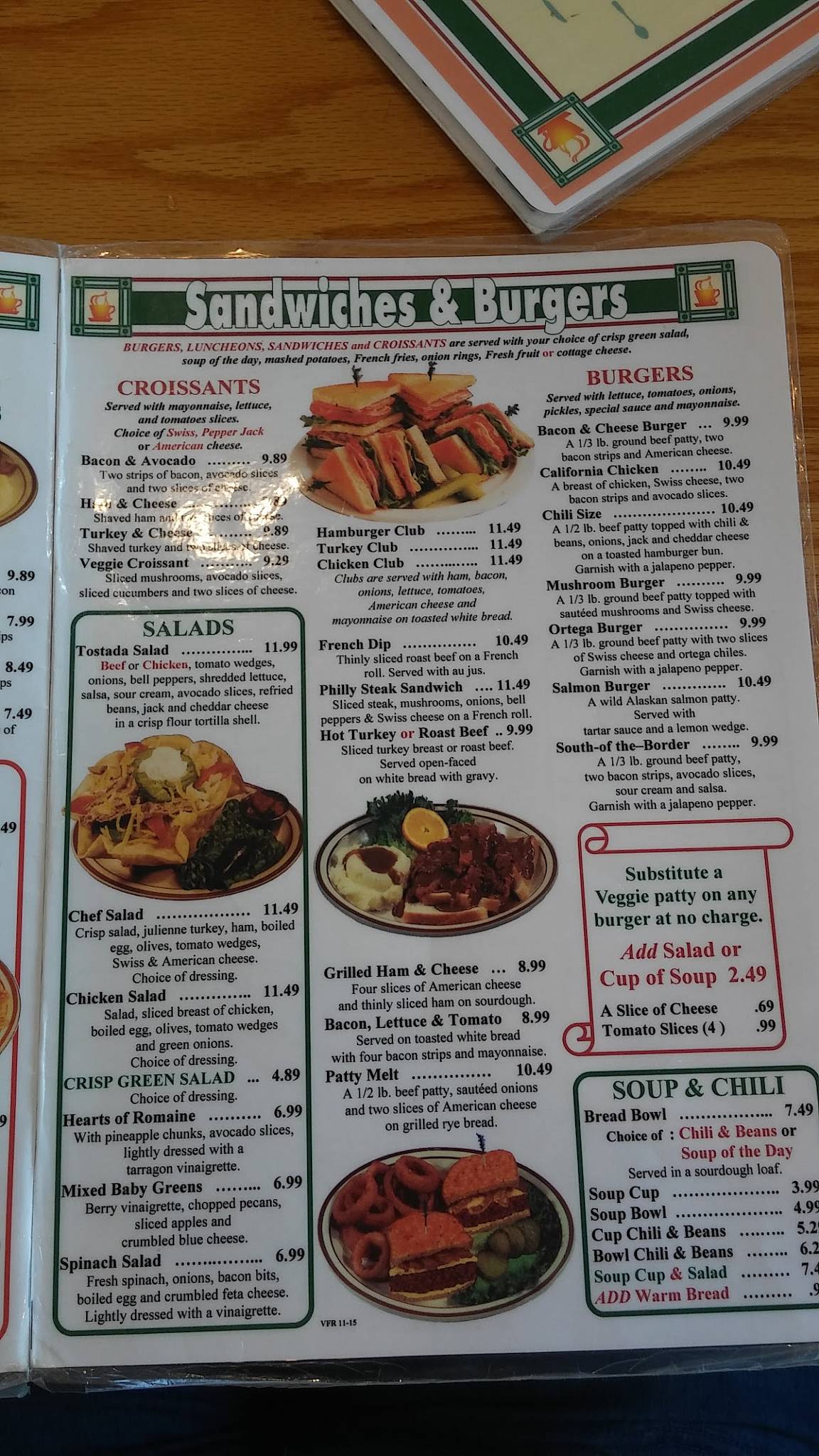 Menu at Vittles Family Restaurant, Anderson