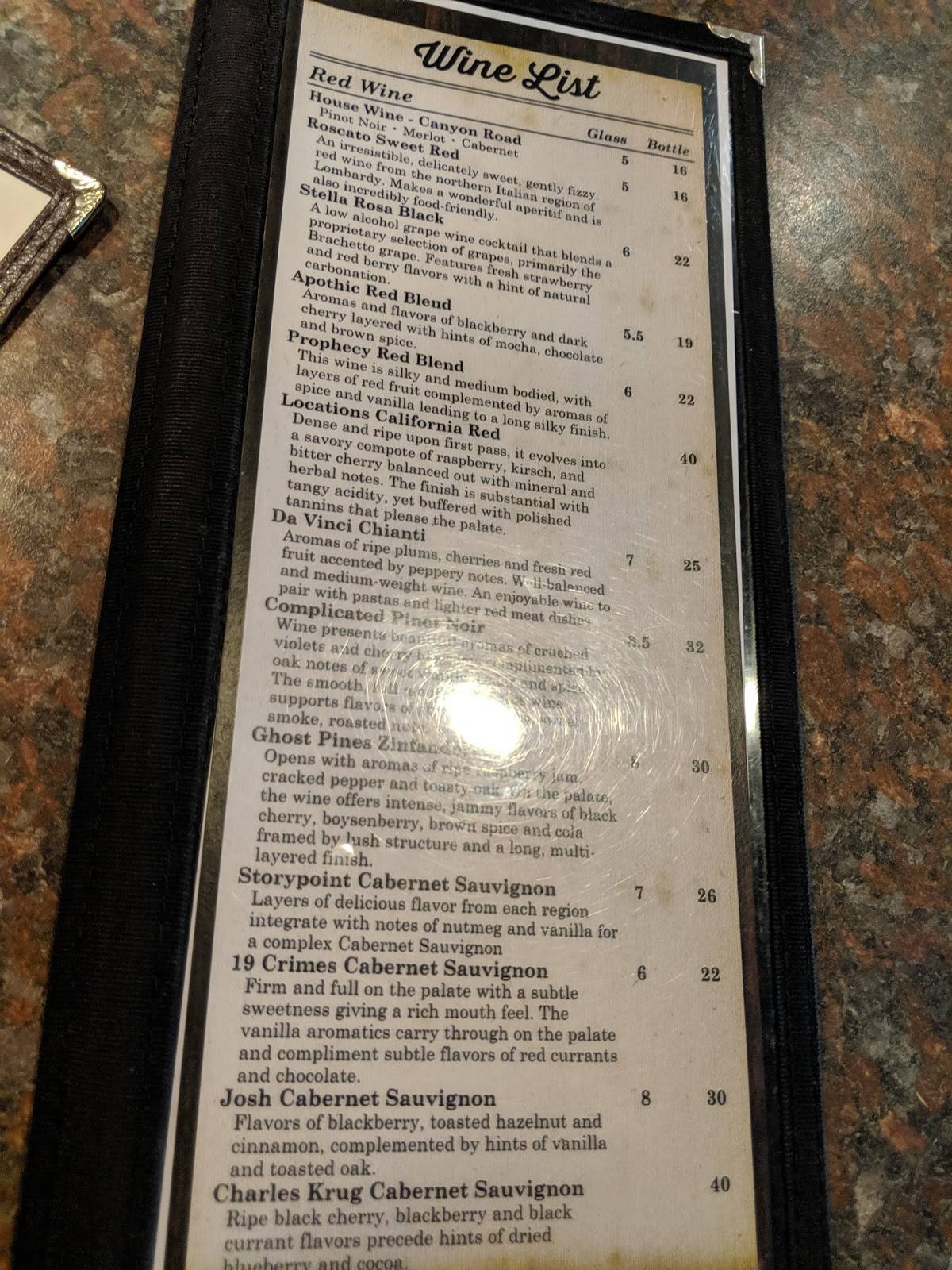 Menu at AngeNettas Cafe Restaurant, Canfield