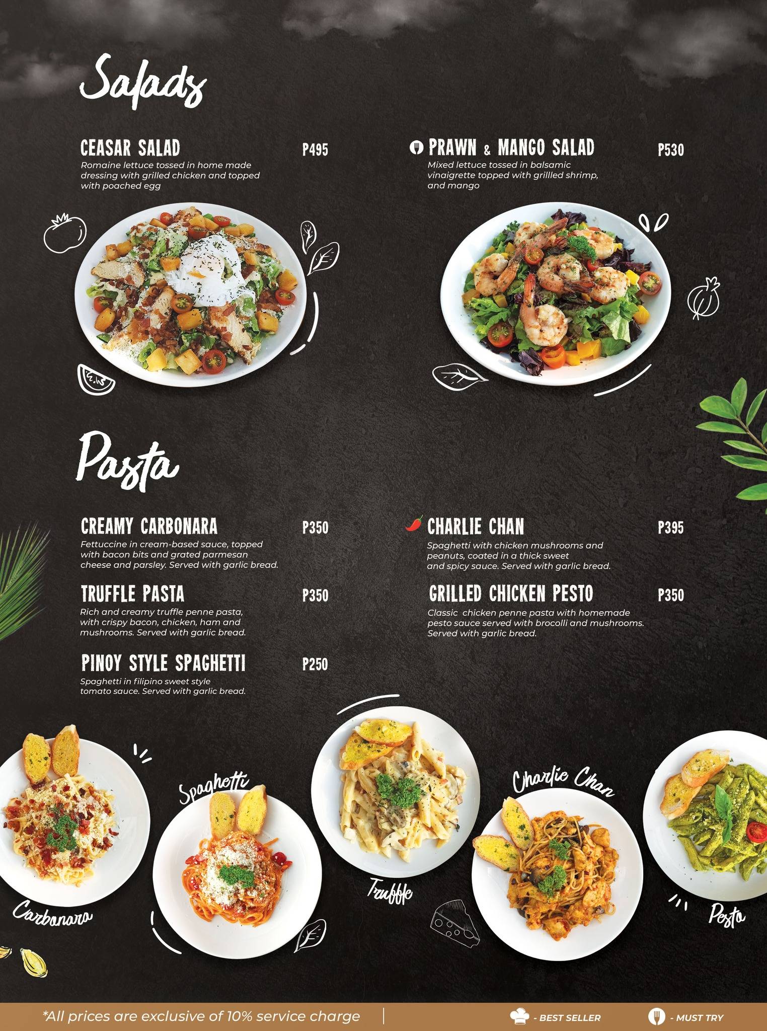 Menu at Aria Gastropub, Quezon City
