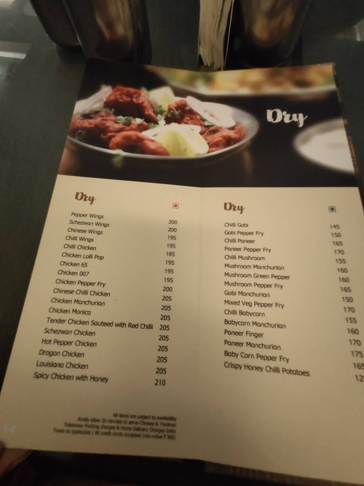 Menu at Arunachala-Incredible Indian Cuisine, Karur