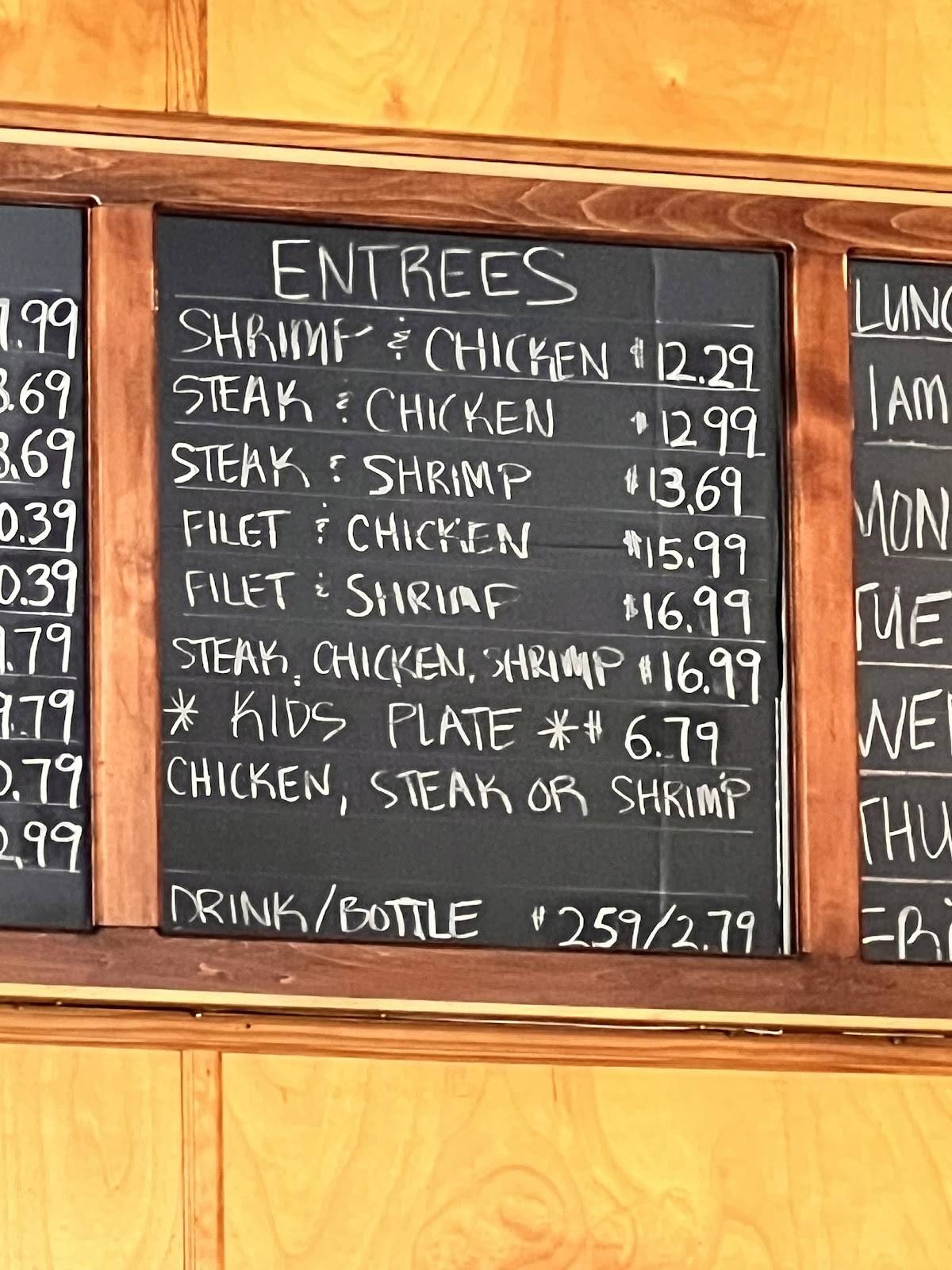 Menu at Sapporo Express restaurant, Asheboro